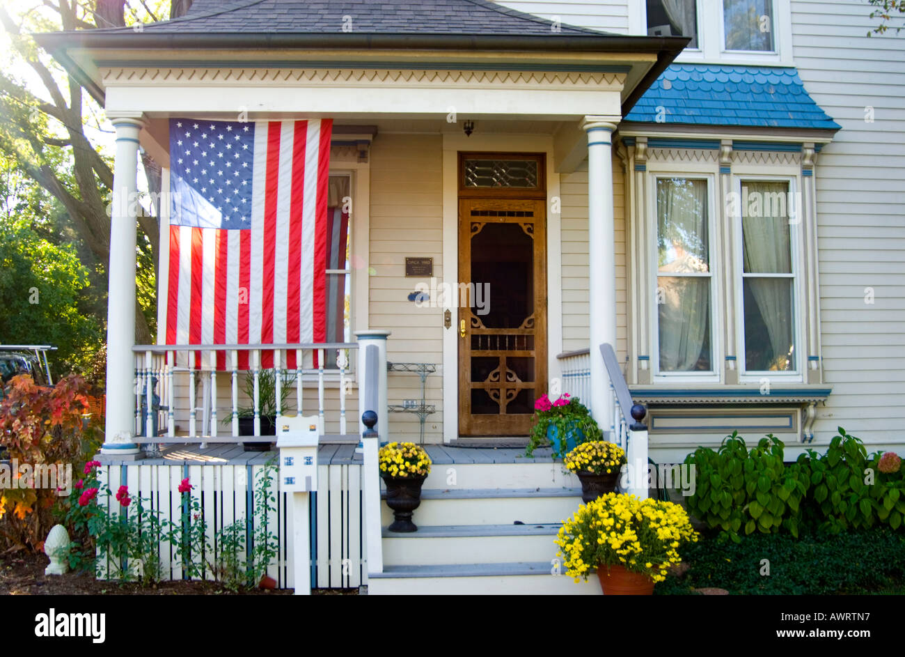 American Victorian Home Stock Photo - Alamy