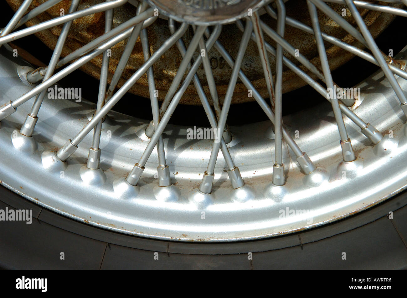 Car wheel with spokes Stock Photo - Alamy