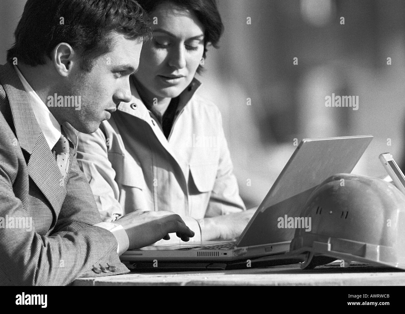 Civil engineering woman Black and White Stock Photos & Images - Alamy