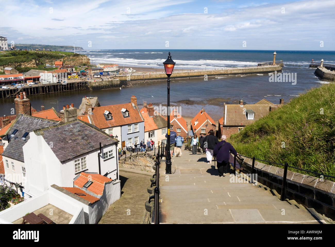 Abbey Steps, Whitby, North Yorkshire Stock Photo - Alamy