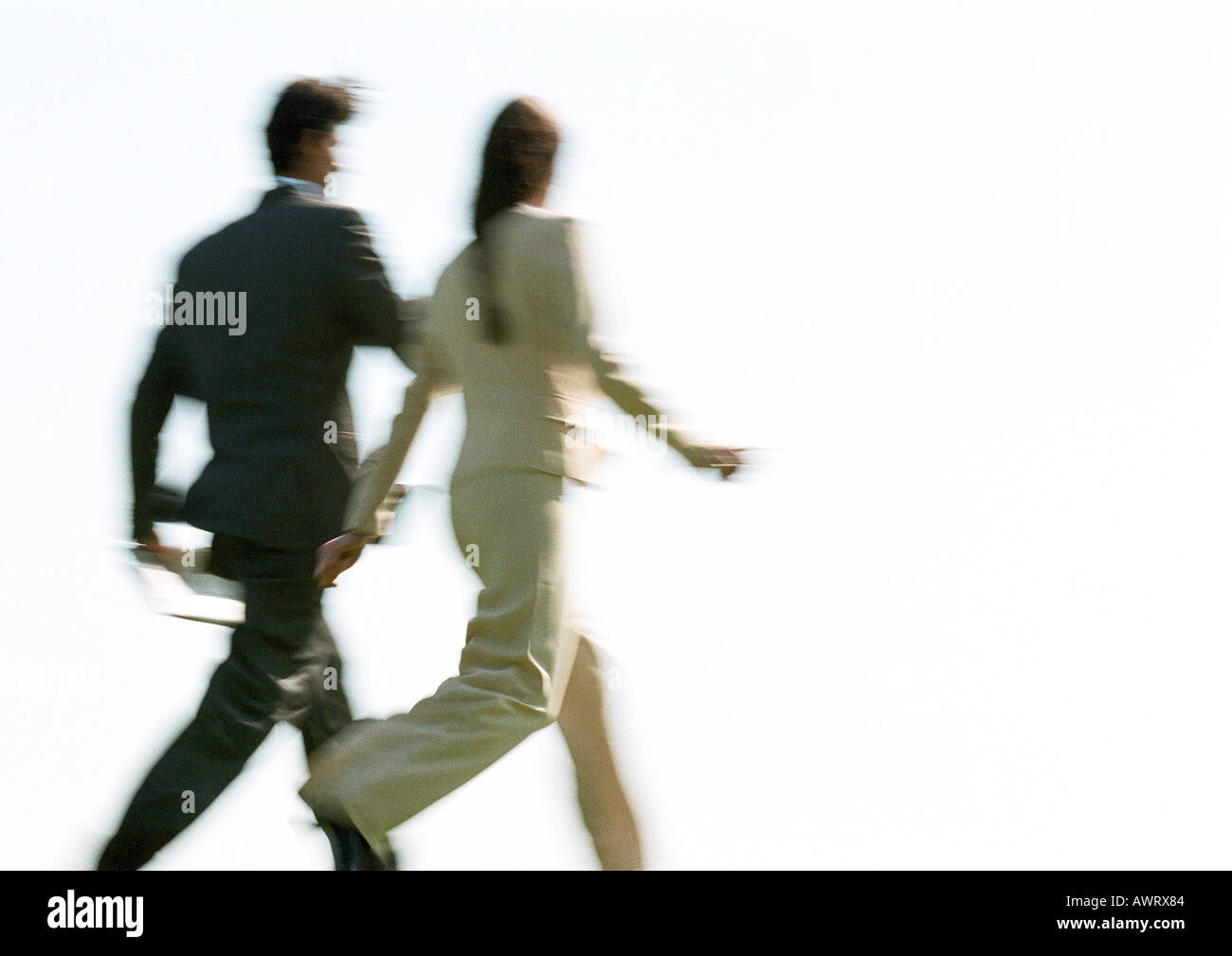 Wide angle shot woman walking hi-res stock photography and images - Alamy