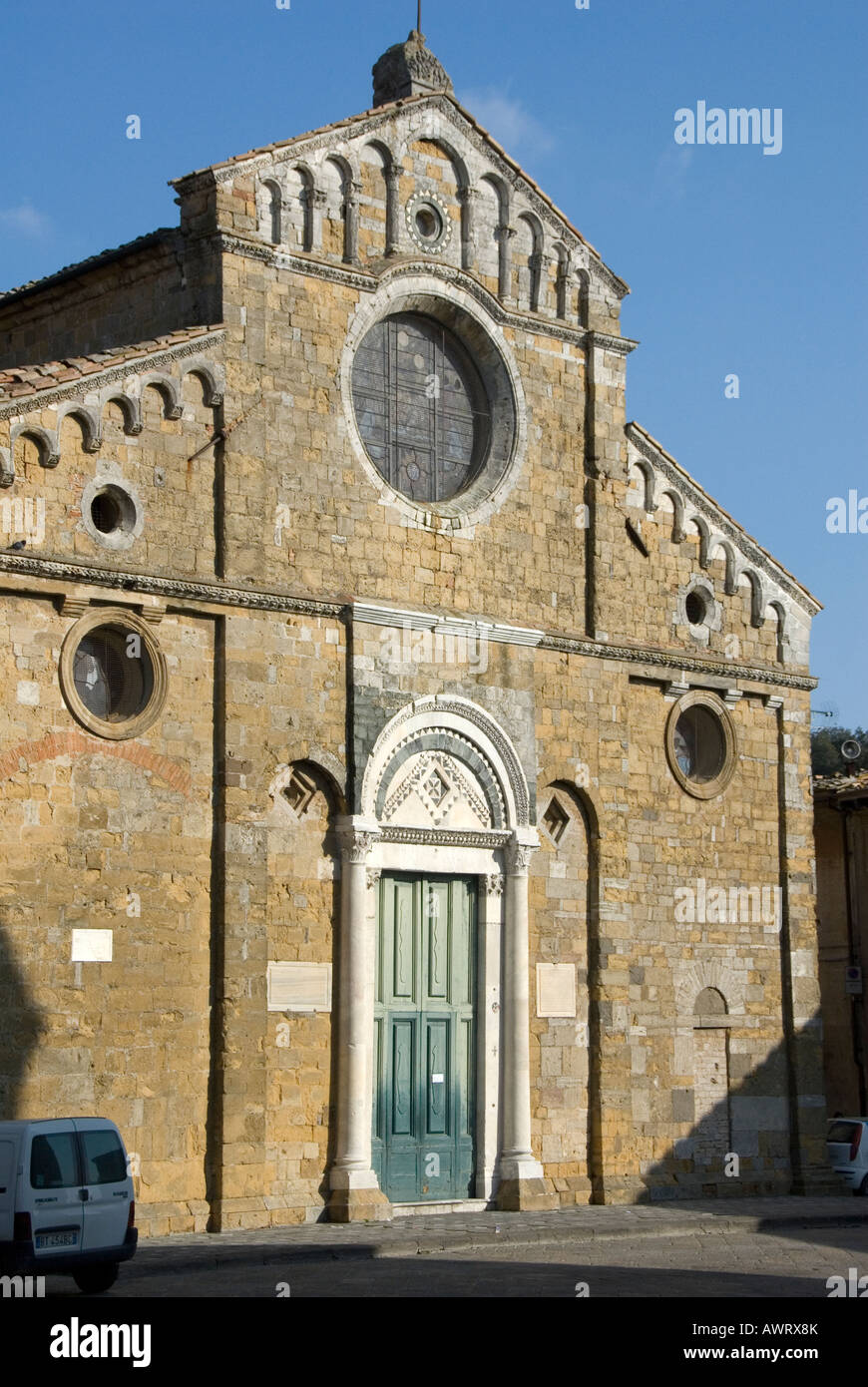 facade of the Duomo Volterra Tuscany Stock Photo - Alamy