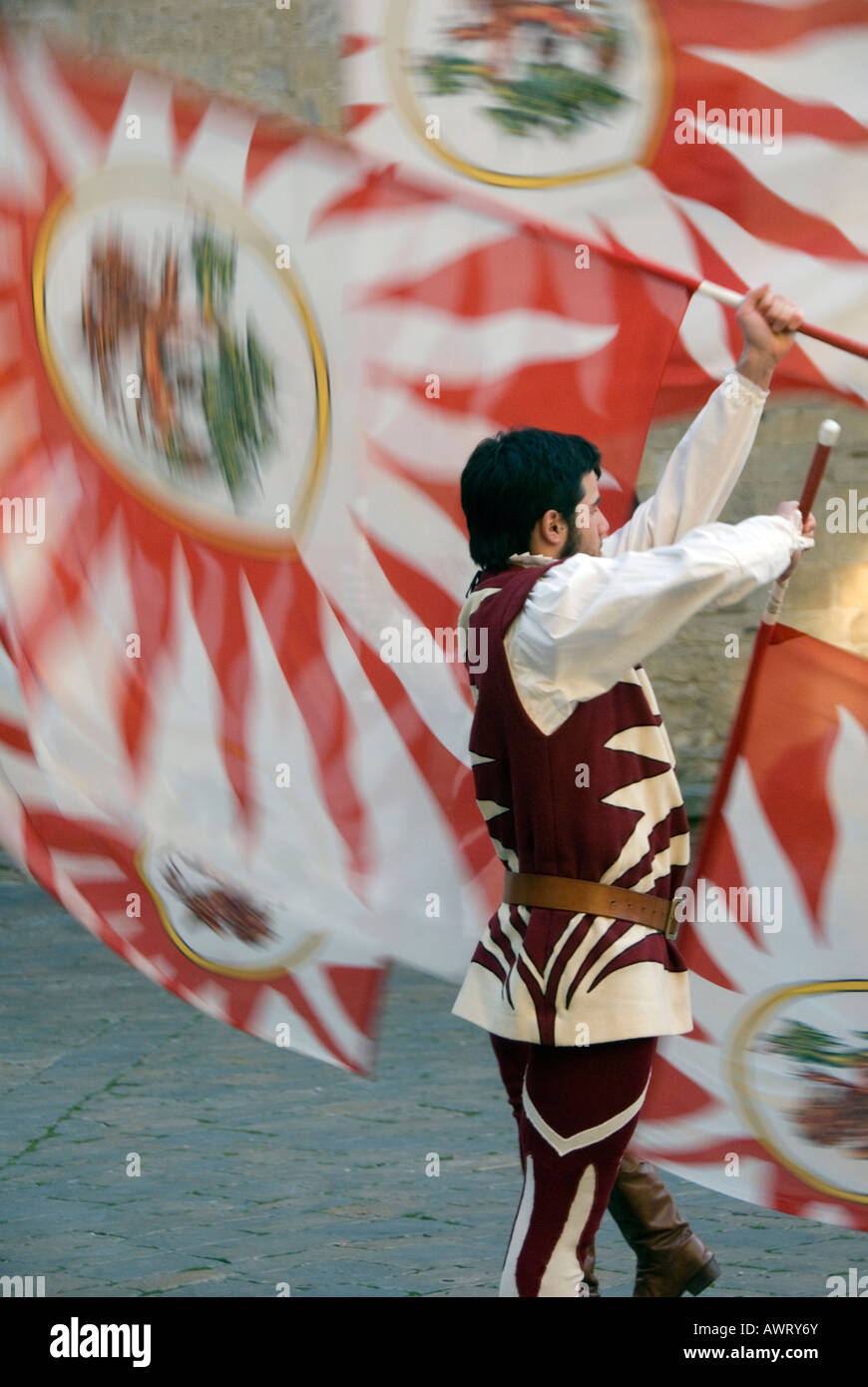 Spandieratori Flag Throwers Stock Photo - Alamy