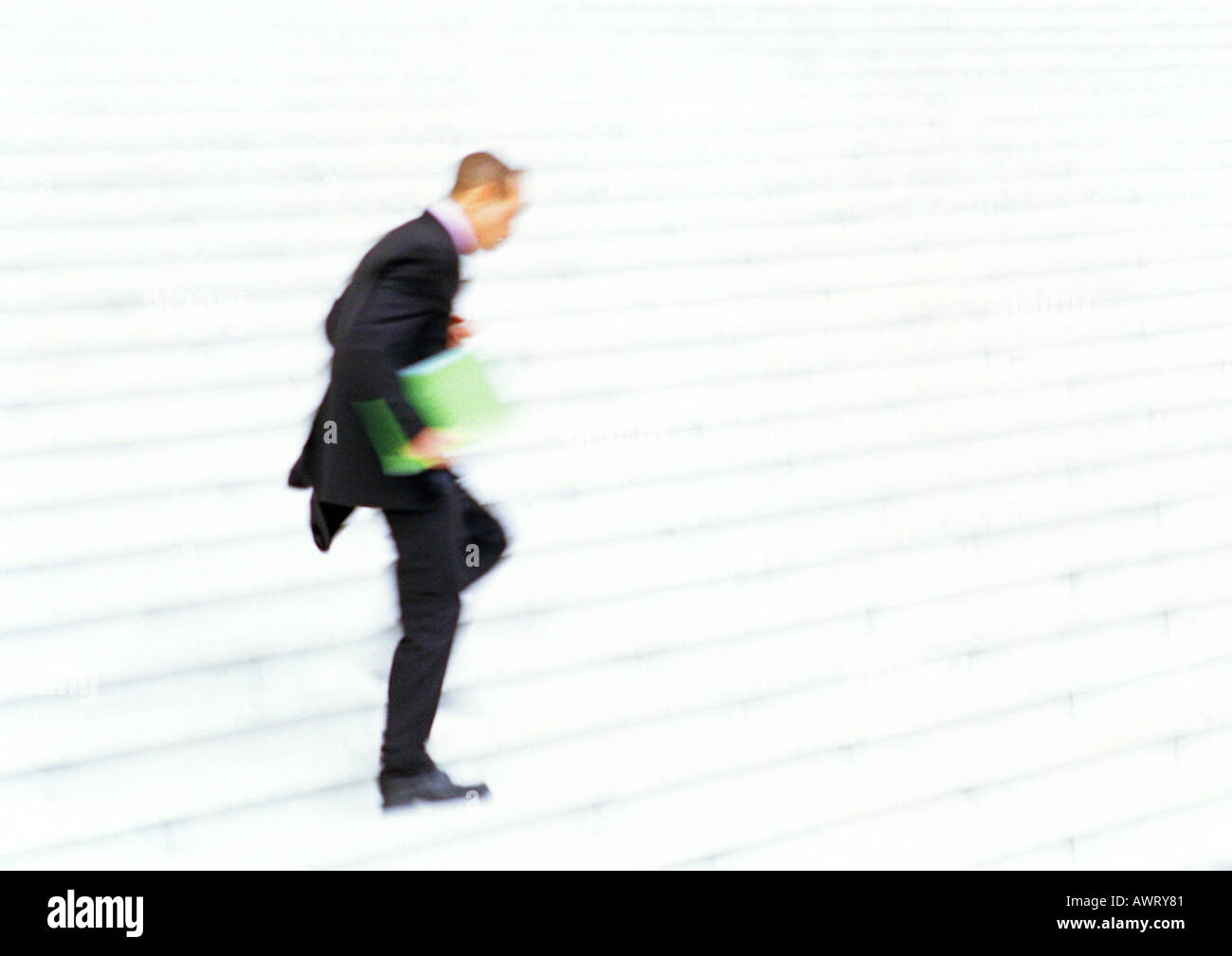 Person blurred stair Cut Out Stock Images & Pictures - Alamy