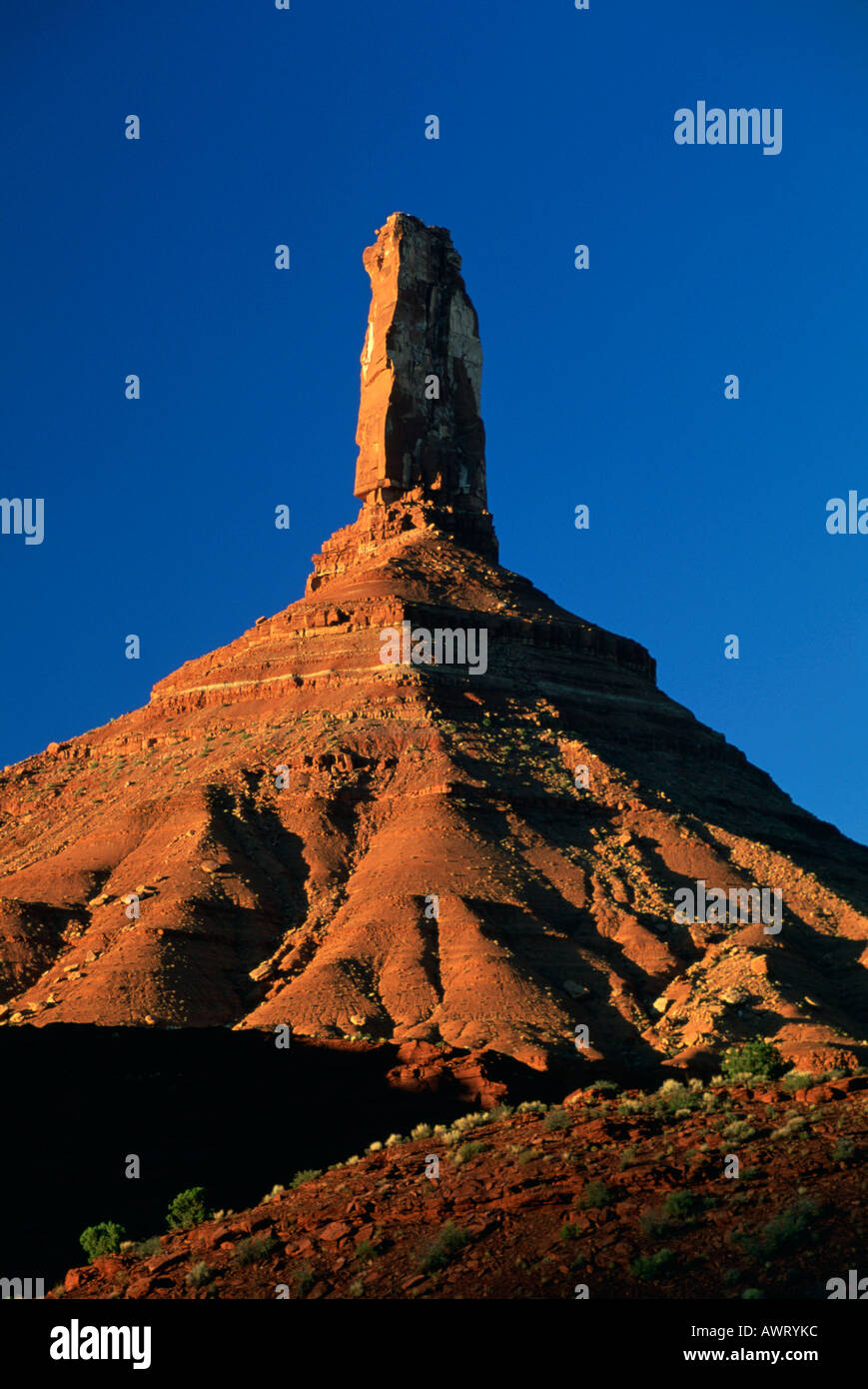 Castleton Tower near Moab Utah United States Stock Photo - Alamy