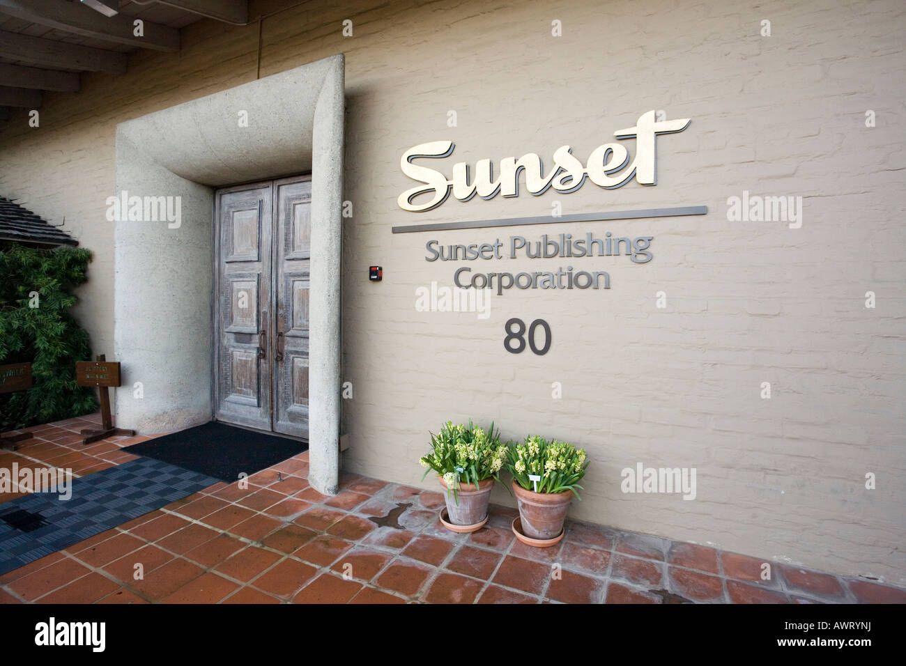 Sunset Magazine Headquarters and Gardens Menlo Park California Stock ...