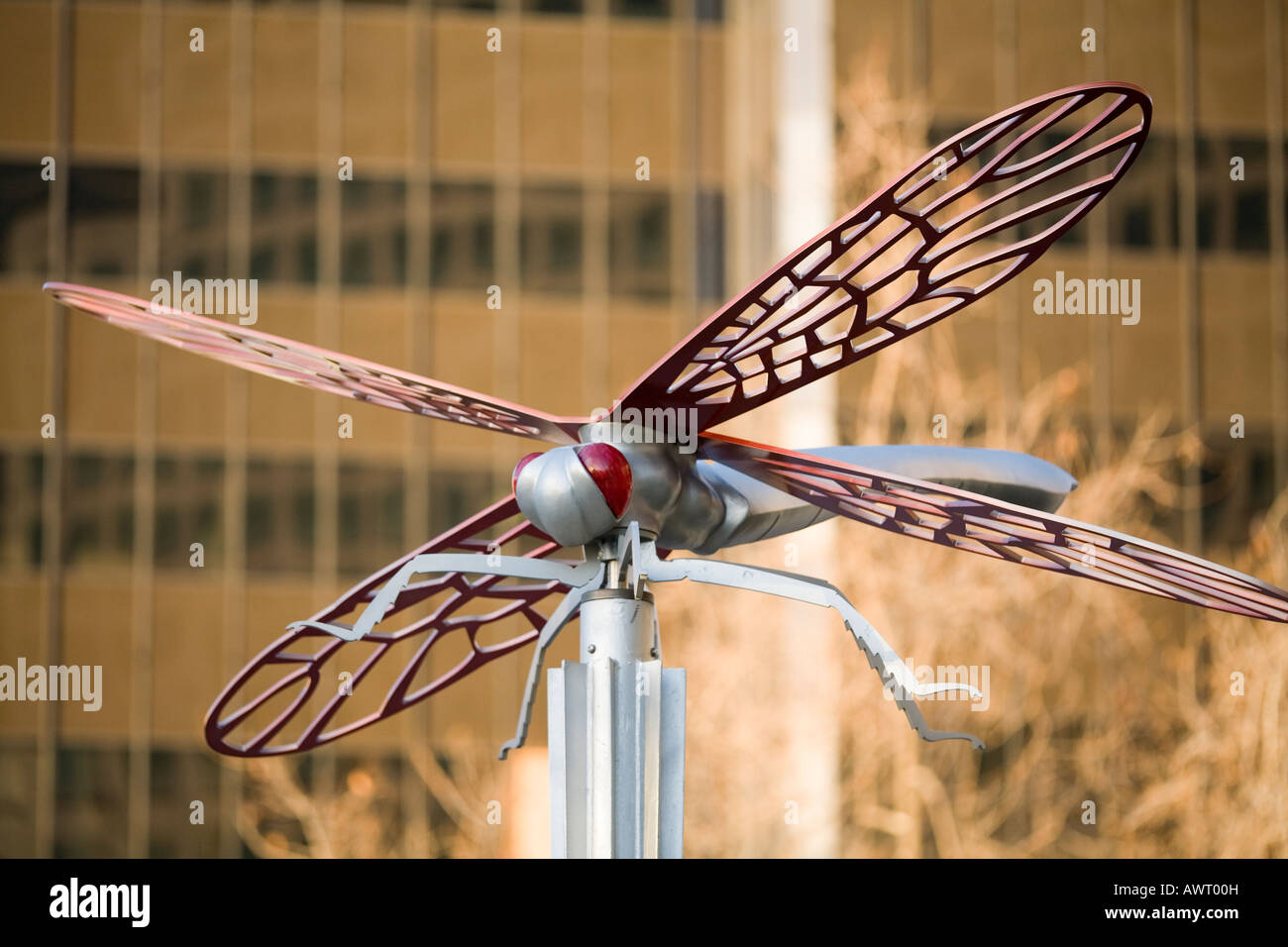 Dragonfly Statue, Downtown San Jose, CA Stock Photo - Alamy