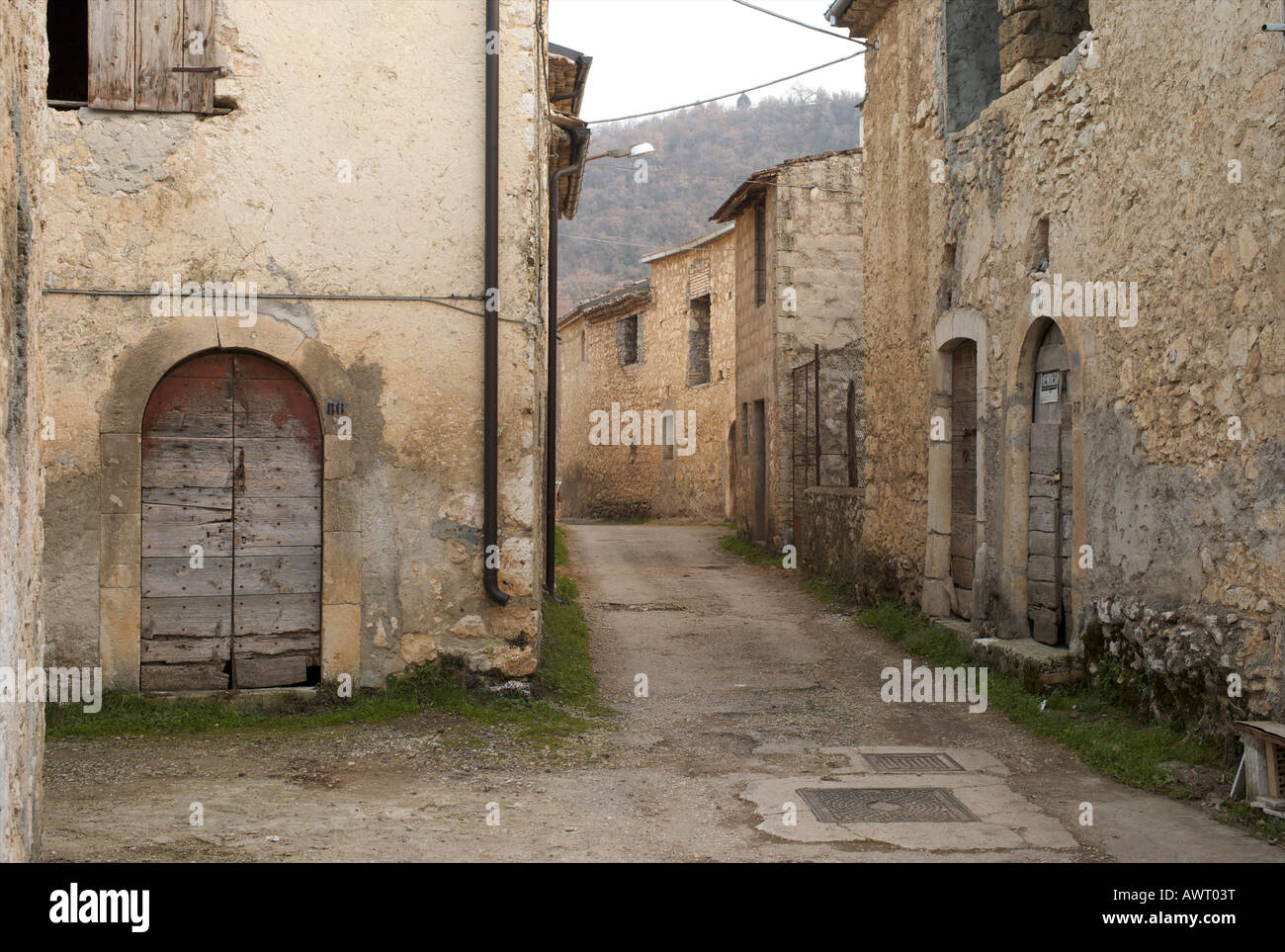 Italian Village in Abruzzo Stock Photo - Alamy