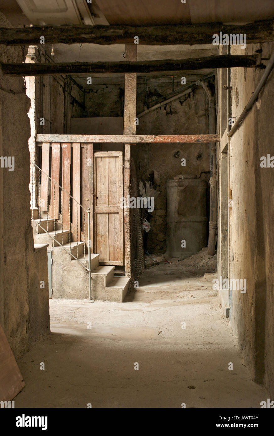 garage of an italian house Stock Photo - Alamy