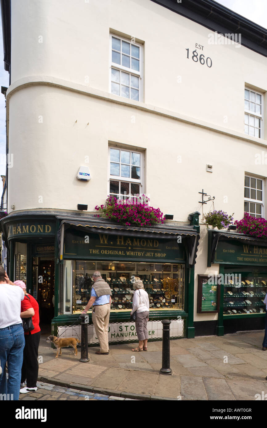 W Hamond, the original Whitby jet shop, Whitby, North Yorkshire Stock ...
