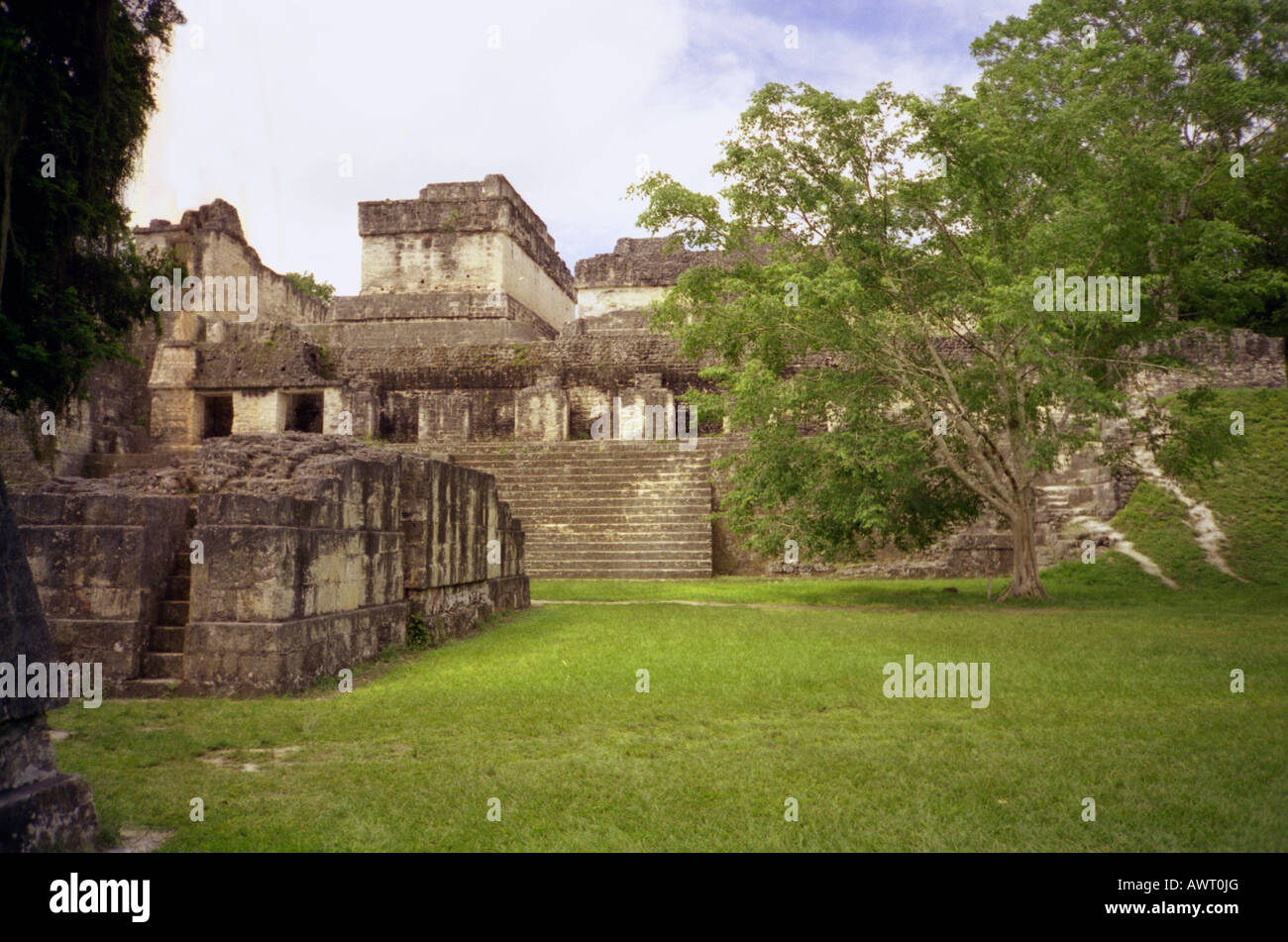 Tikal pyramid inside hi-res stock photography and images - Alamy