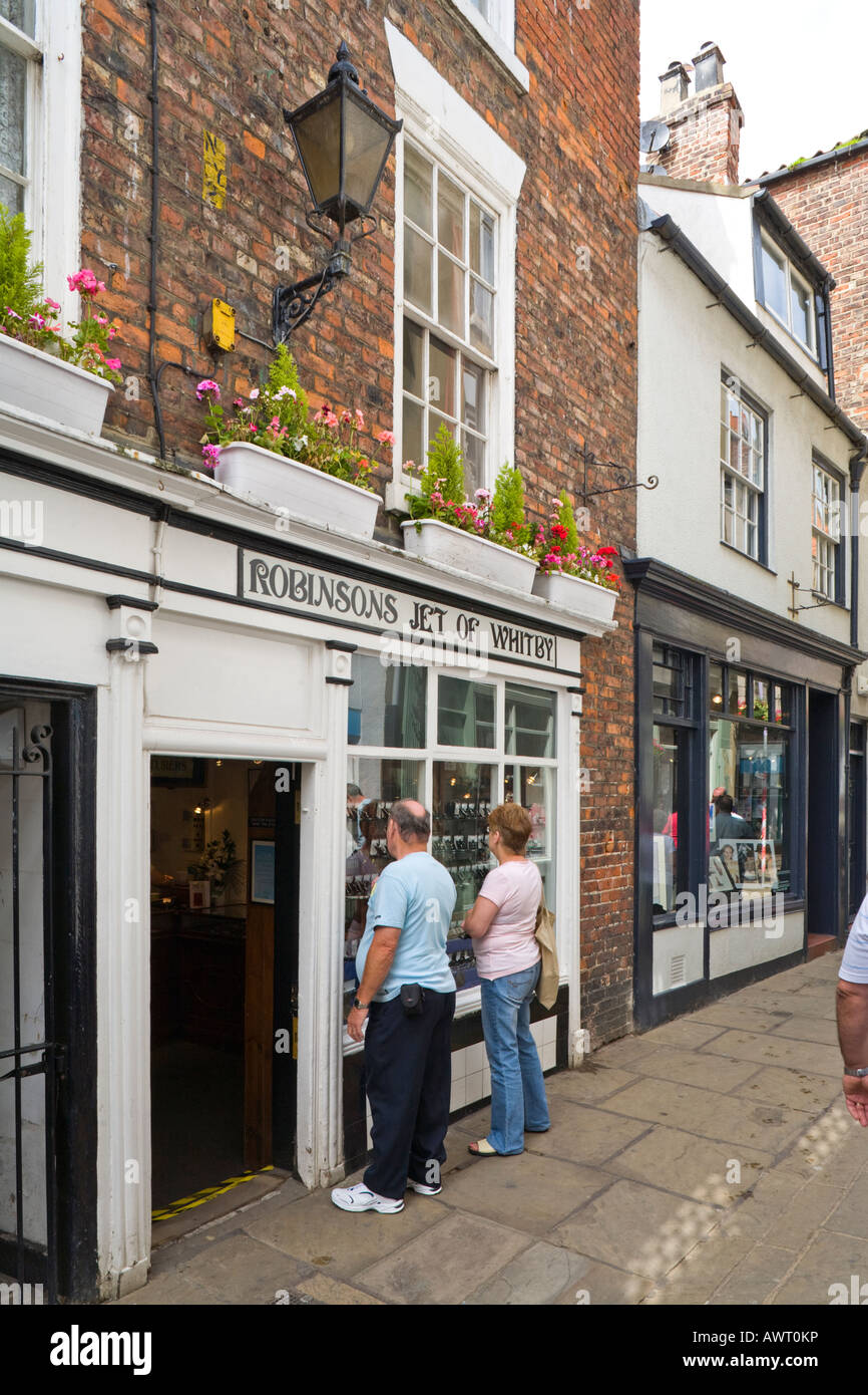 Robinsons jet shop, Sandgate, Whitby, North Yorkshire Stock Photo - Alamy