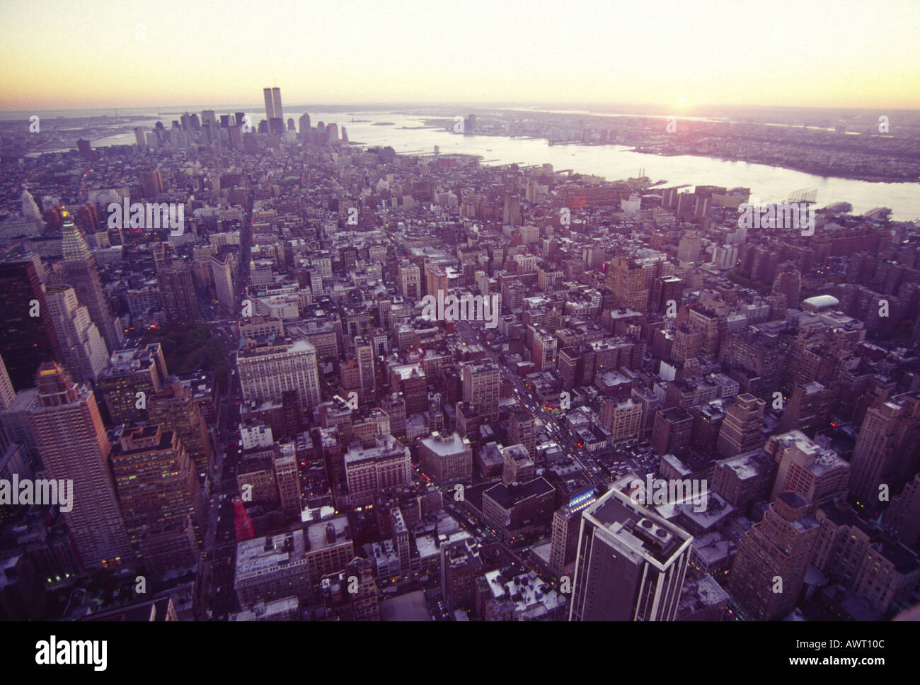 Manhatten from the Empire State Building New York USA Stock Photo - Alamy