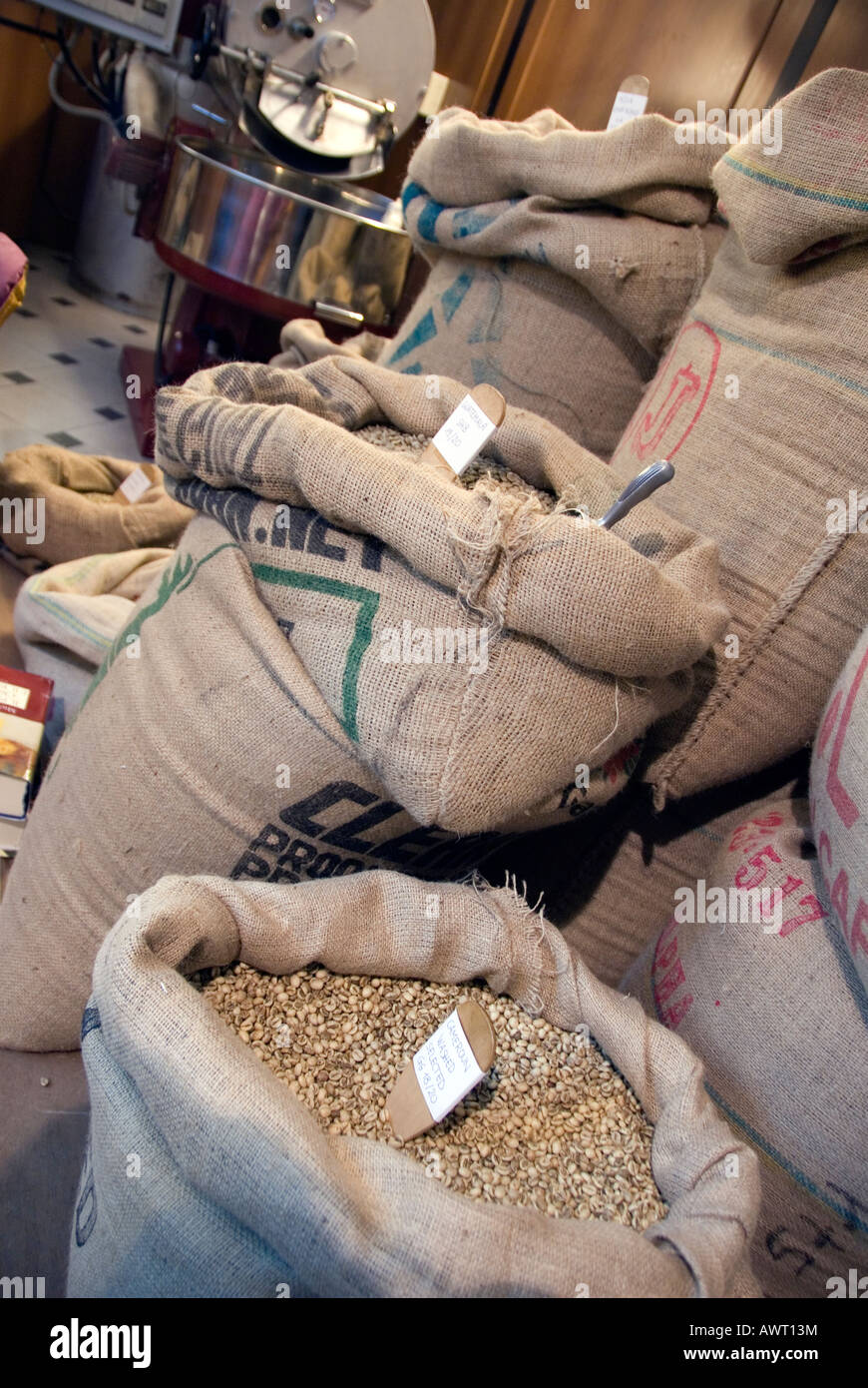 Coffee sacks hi-res stock photography and images - Alamy