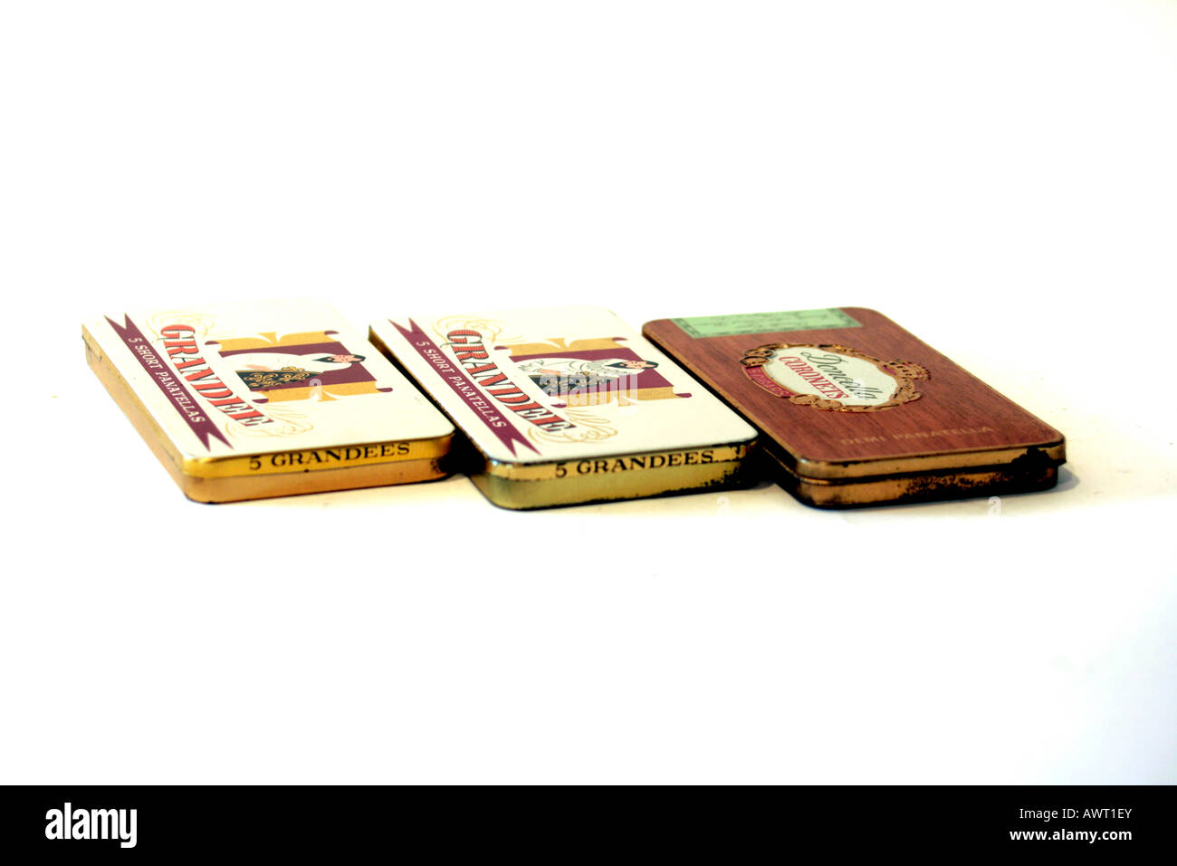 Grandee cigar tins Stock Photo - Alamy