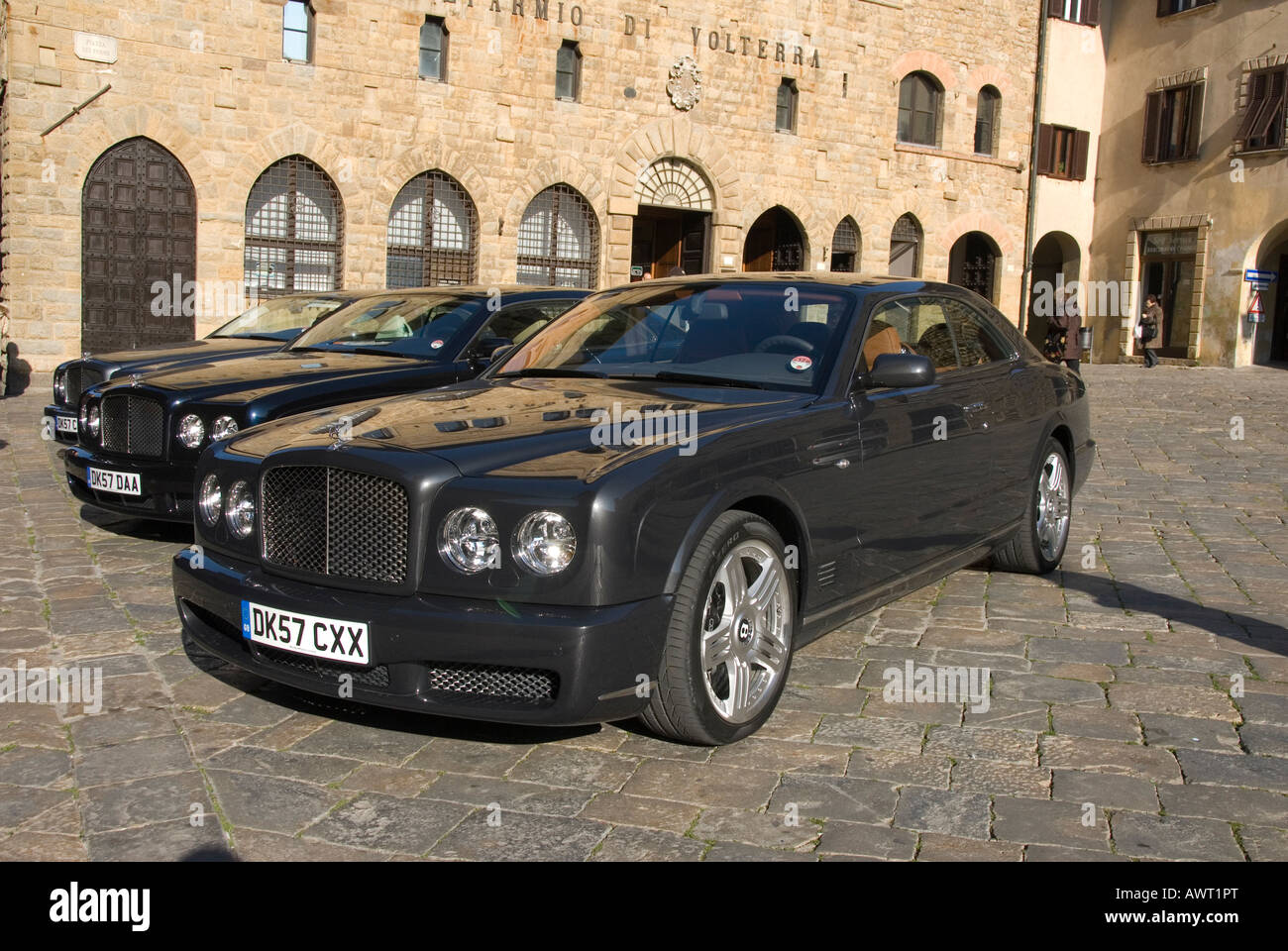 Bentley Brookland cars at press launch Volterra Italy Stock Photo - Alamy