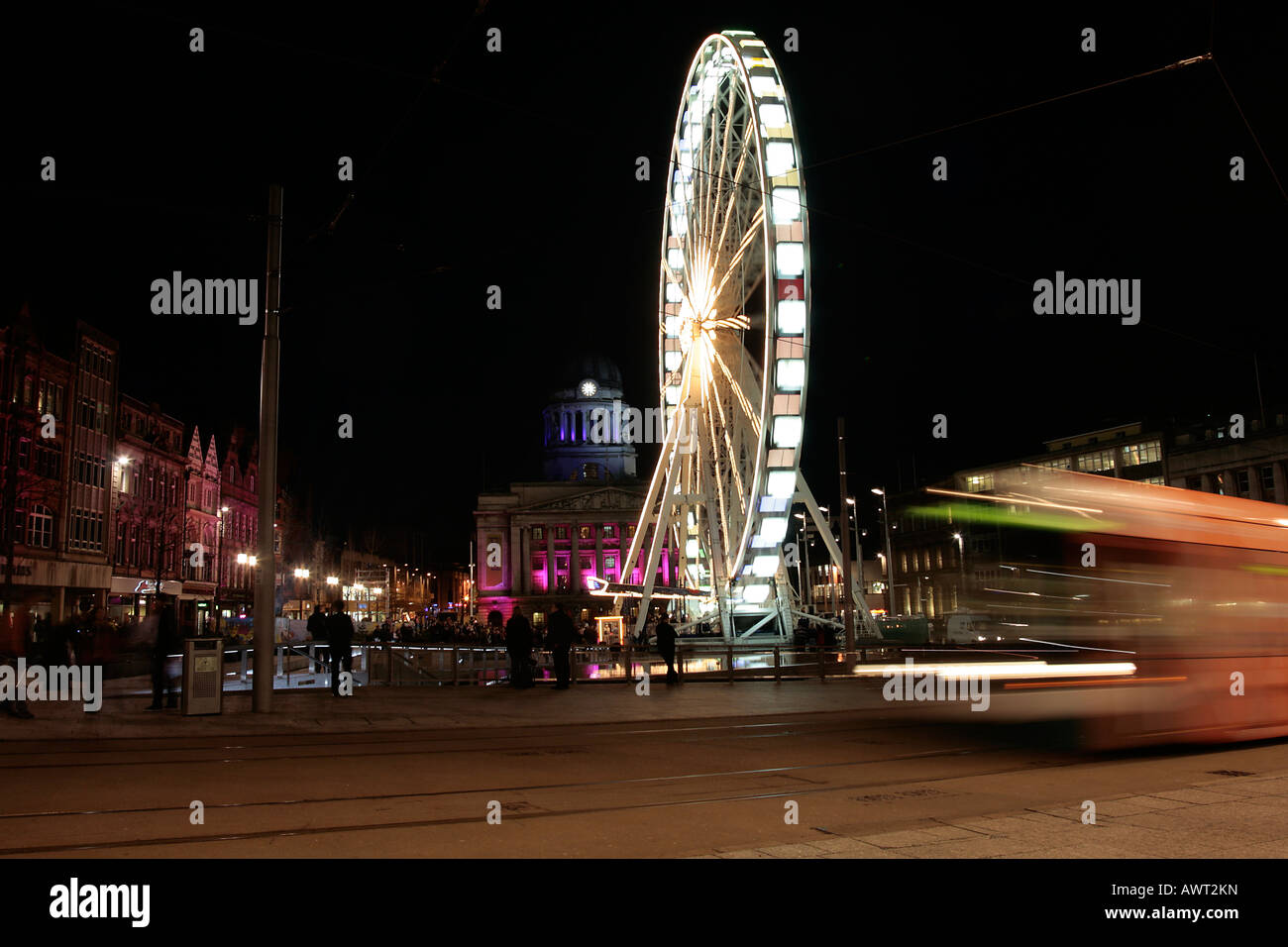 Nottingham Eye with Nottinghams Council House in the background. The ...