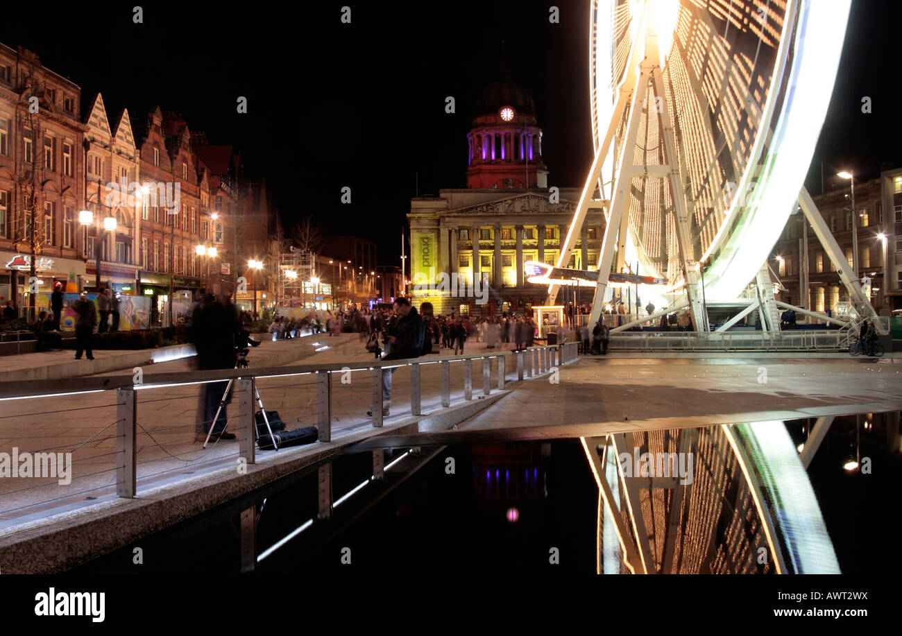Council house nottingham lights night hi-res stock photography and ...