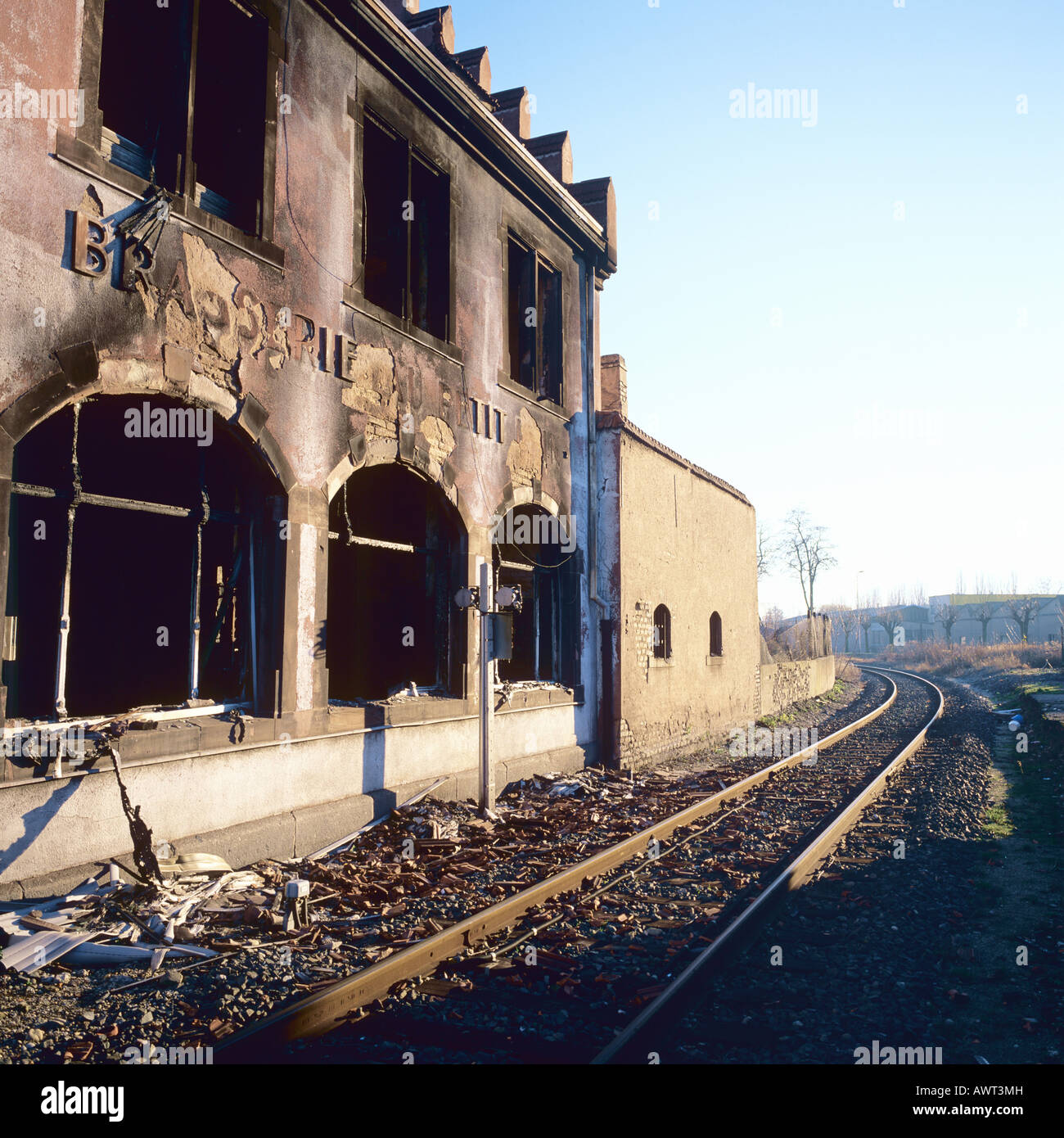 Railway track damage hi-res stock photography and images - Alamy