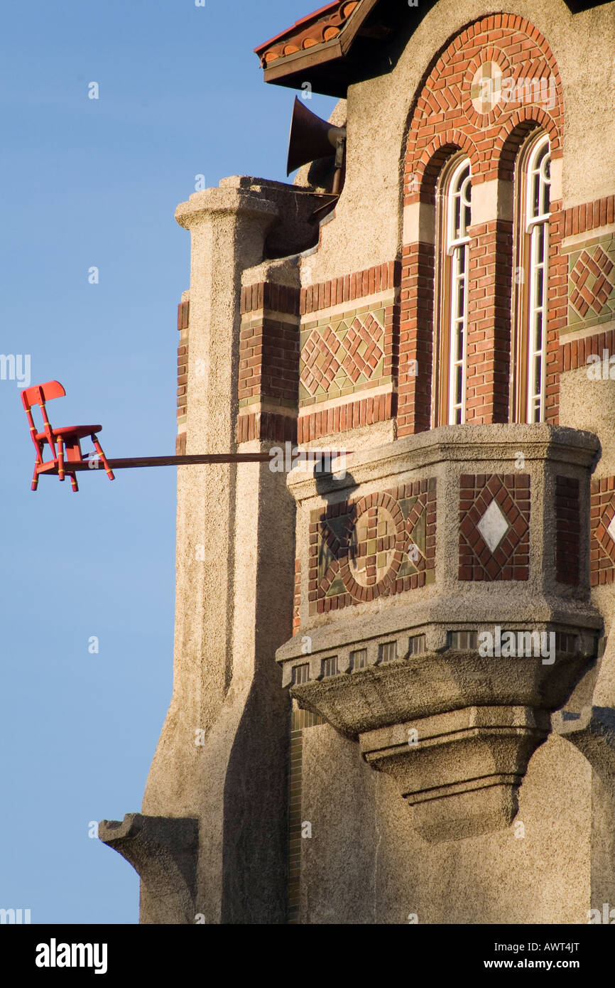 Chair on plank (fraternity stunt) at San Jose State University Stock ...
