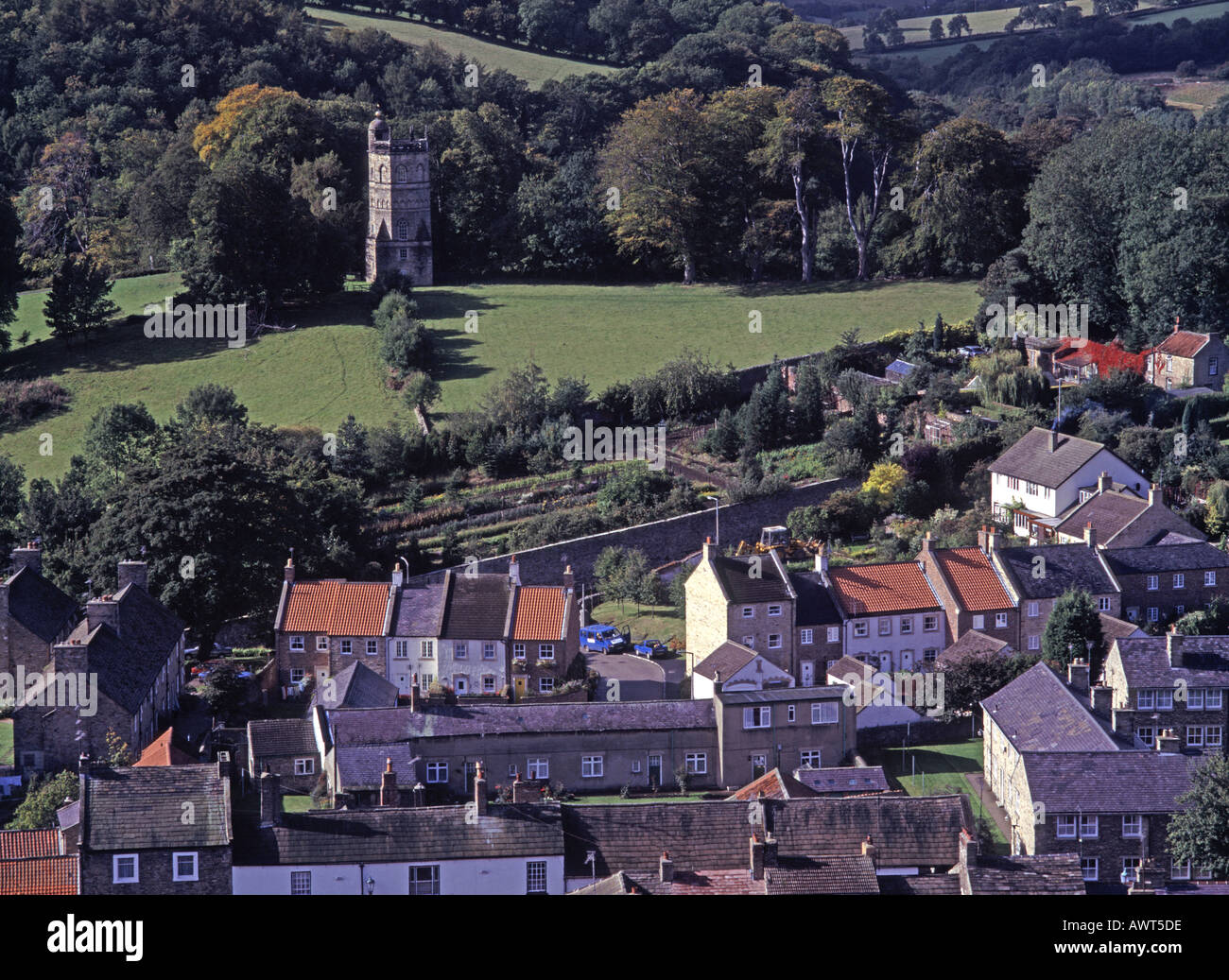 The view of Culloden Tower the from the Keep Richmond Castle Richmond ...