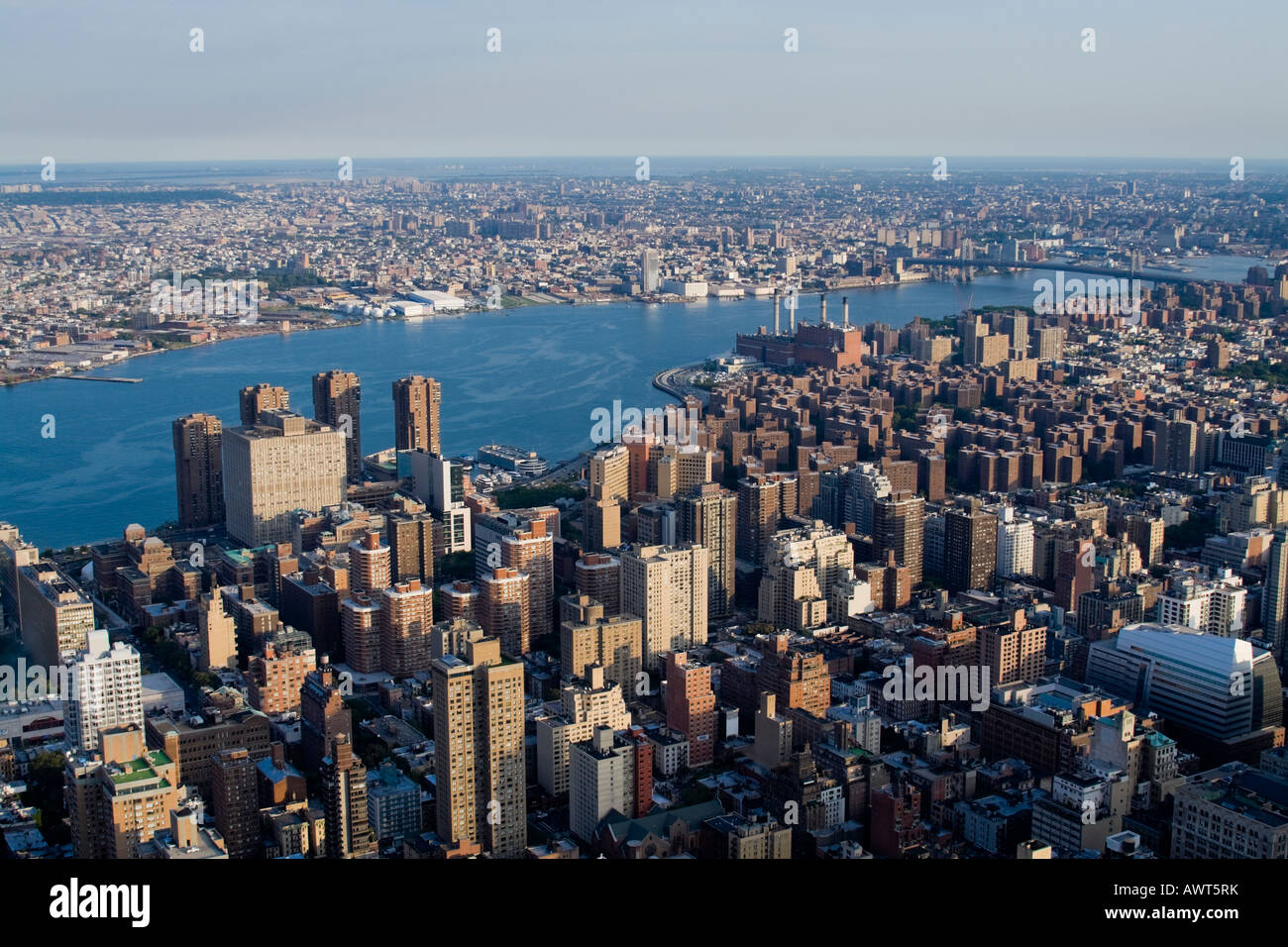 Aerial view of the buildings of manhattan Stock Photo - Alamy