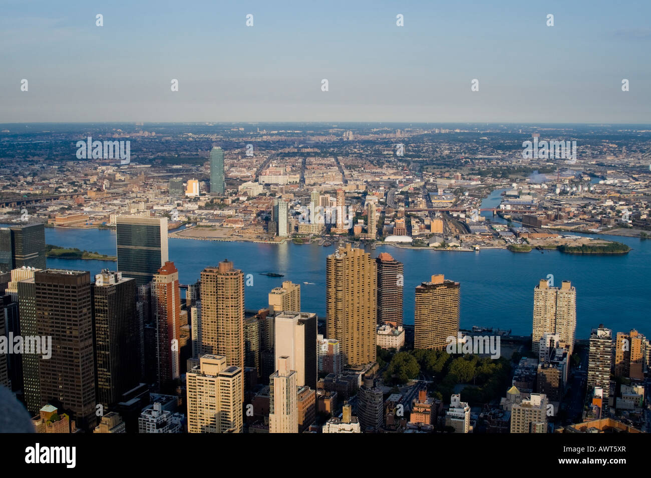 Aerial view of the buildings of manhattan Stock Photo - Alamy