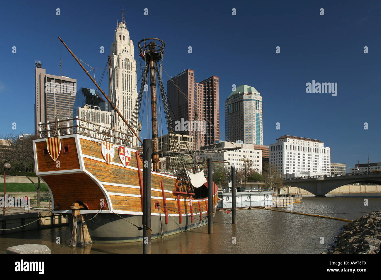 The Santa Maria replica Sailed by Christopher Columbus in 1492 Columbus ...