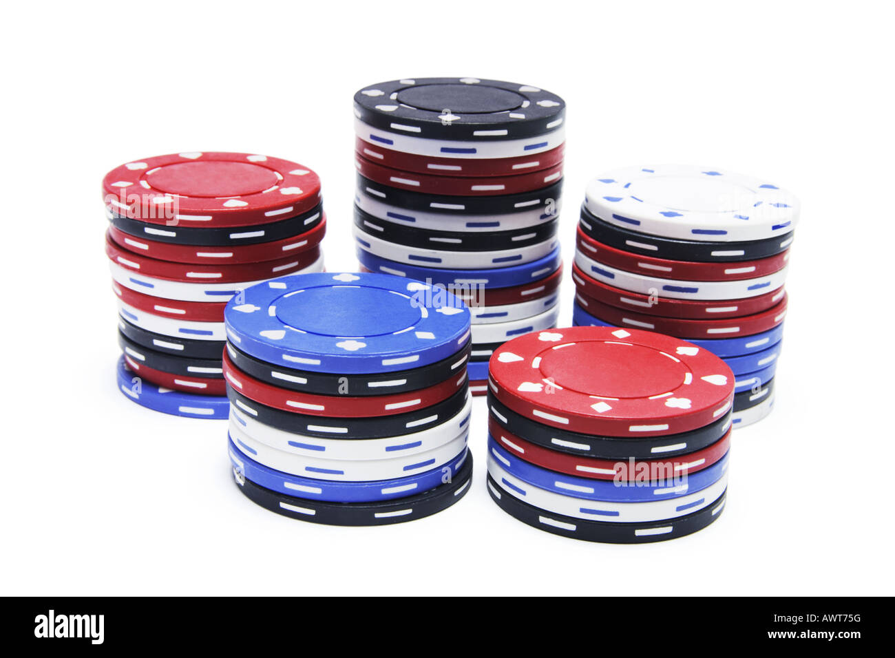 Stacks of Poker Chips Stock Photo - Alamy