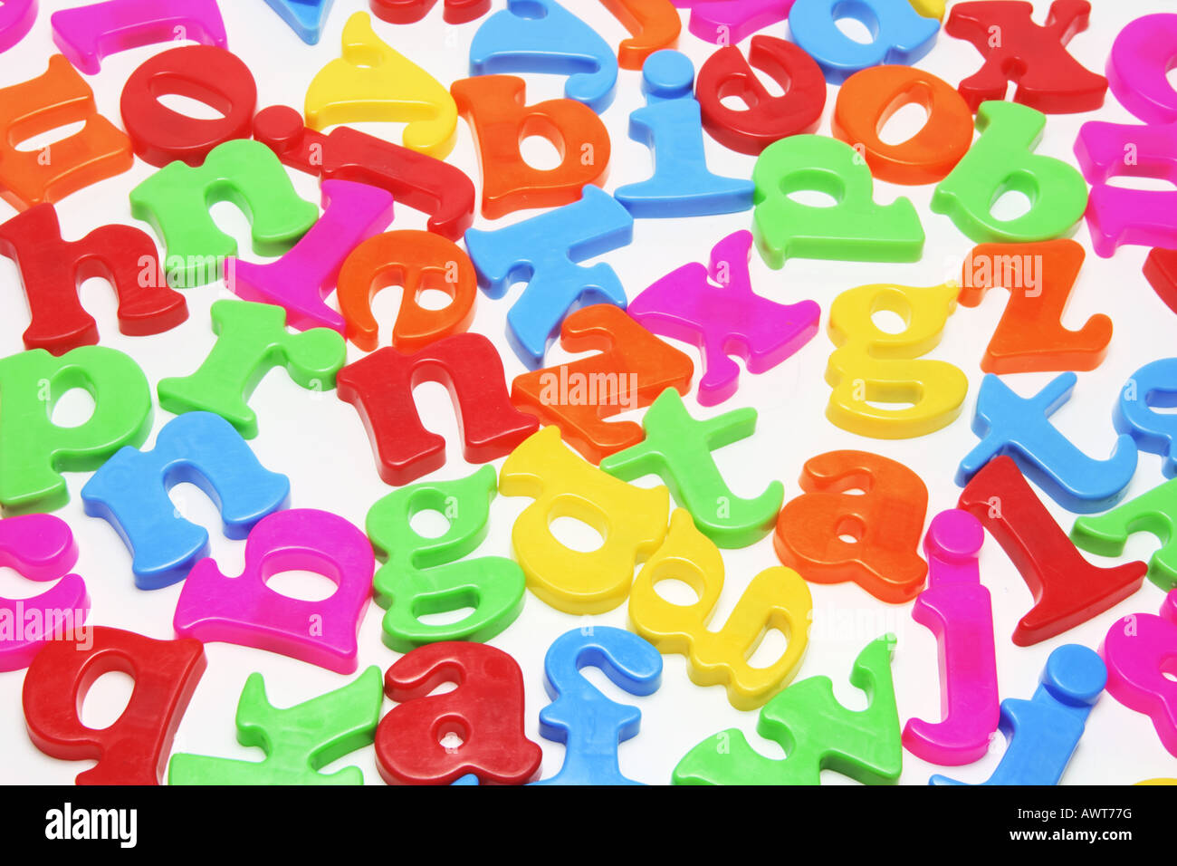 Collection of Plastic Alphabets Stock Photo - Alamy