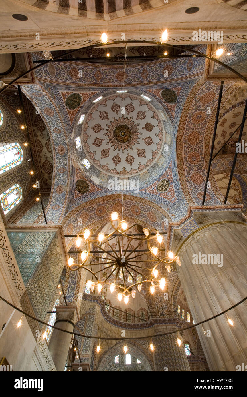 Blue Mosque interior, Istanbul, Turkey Stock Photo - Alamy