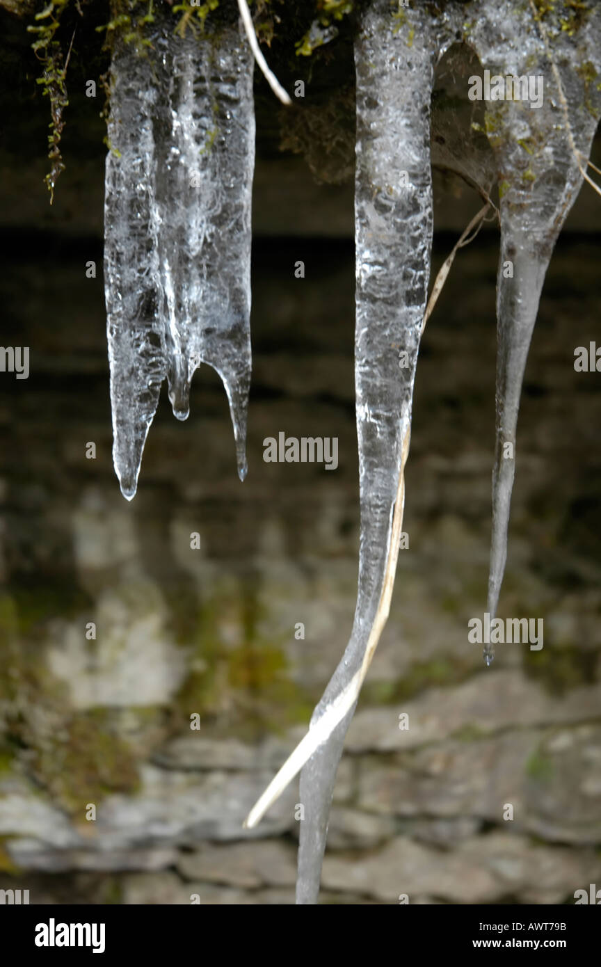 Icicles hanging down the hi-res stock photography and images - Alamy