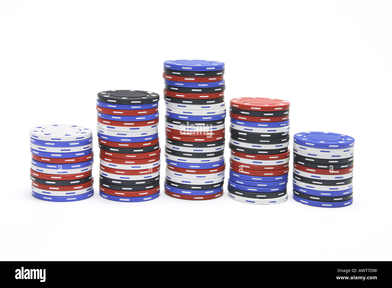 Stacks of Poker Chips Stock Photo - Alamy