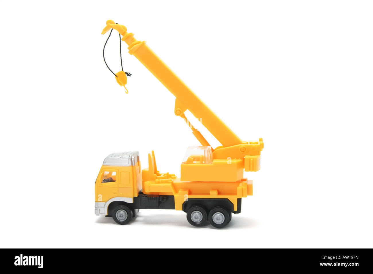 Yellow Toy Crane Stock Photo - Alamy