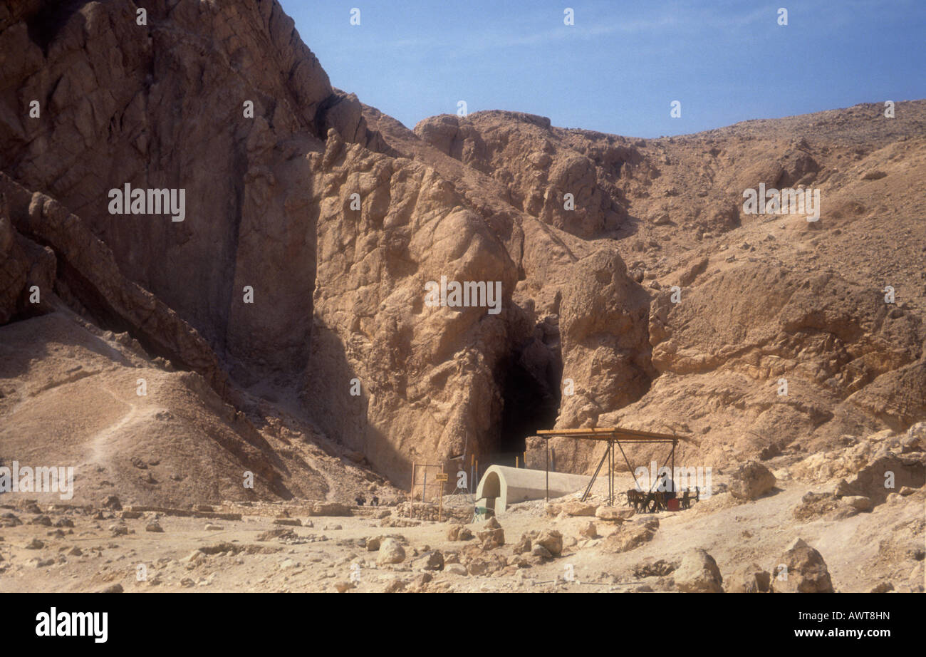 Inside The Valley Of The Queens Also known As Biban el-Harim Stock ...