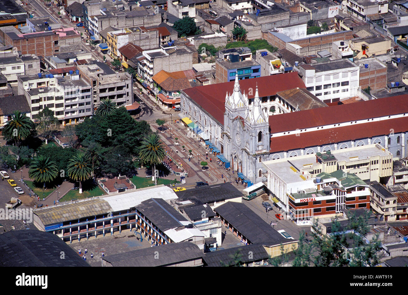 South america ecuador banos basilica hi-res stock photography and ...