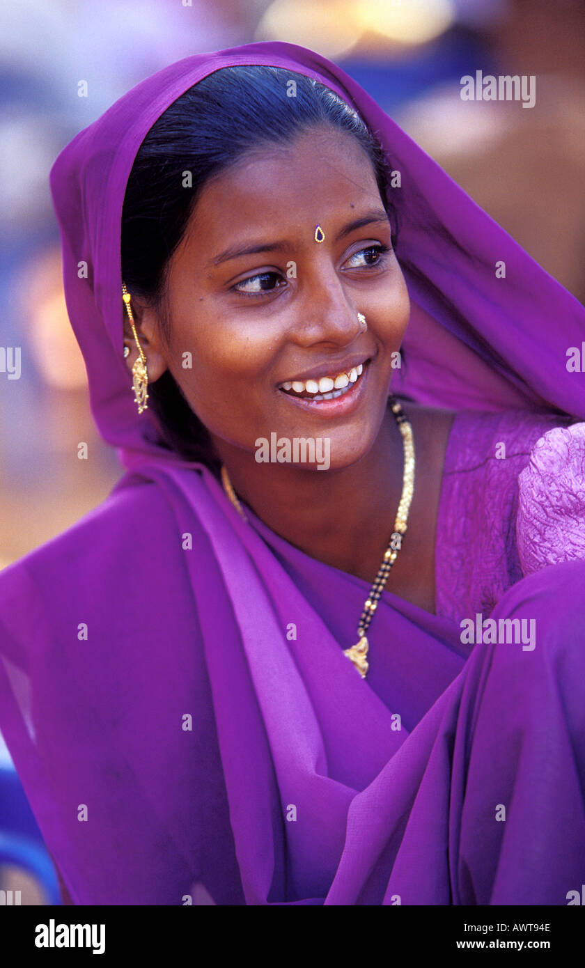 Indian woman Goa India Stock Photo - Alamy