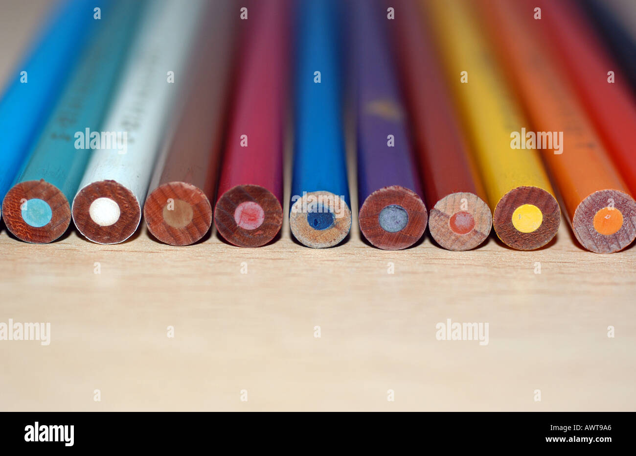 Coloured drawing implements hi-res stock photography and images - Alamy