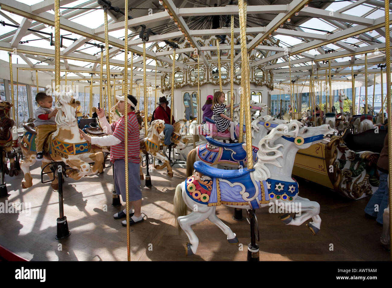 Carousel at Zeum, San Francisco, CA Stock Photo - Alamy