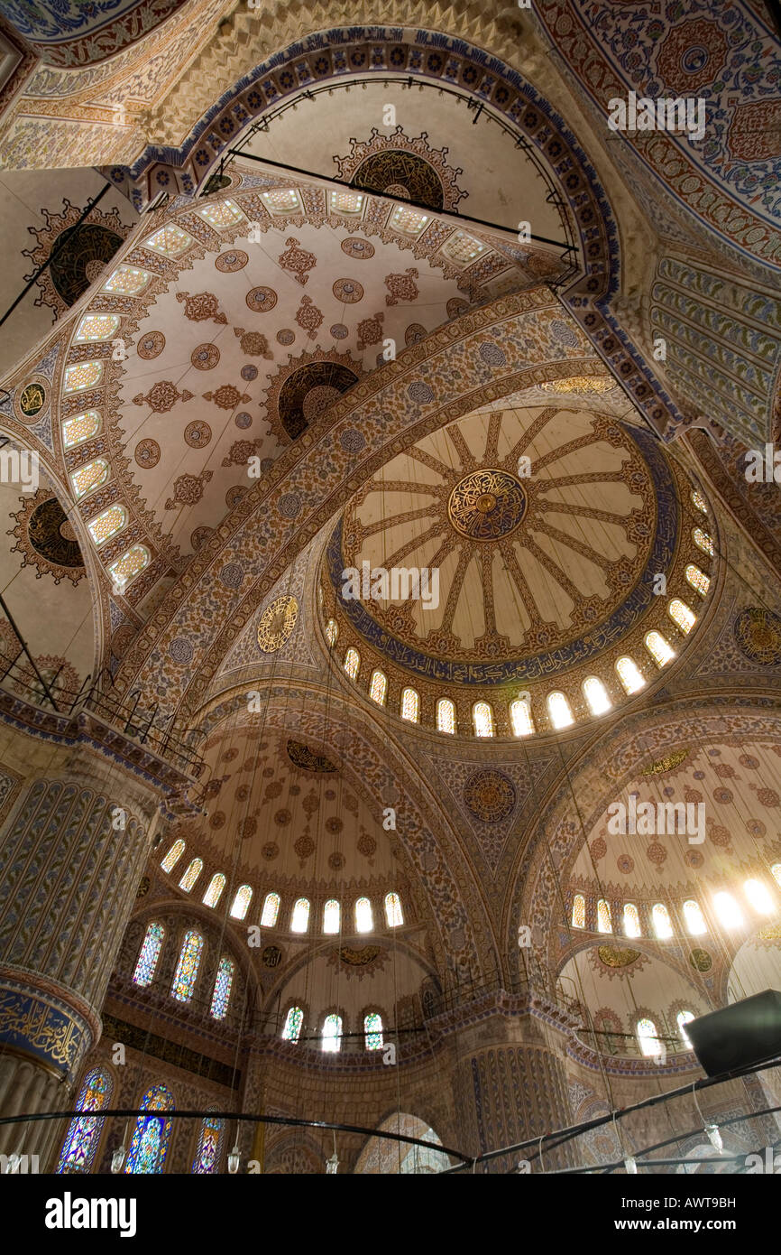 Blue Mosque interior, Istanbul, Turkey Stock Photo - Alamy