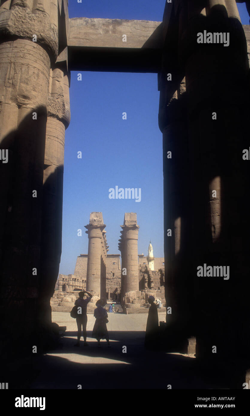 Inside The Ruins Of The Ancient Egyptain Luxor Temple Stock Photo - Alamy