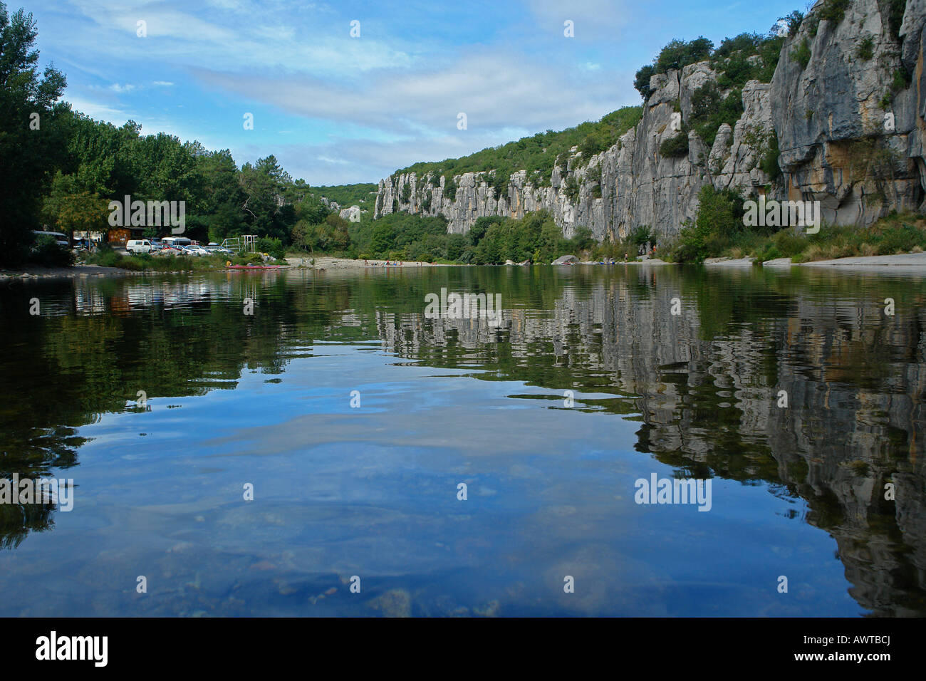 At the chassezac river valley, southern france Stock Photo - Alamy