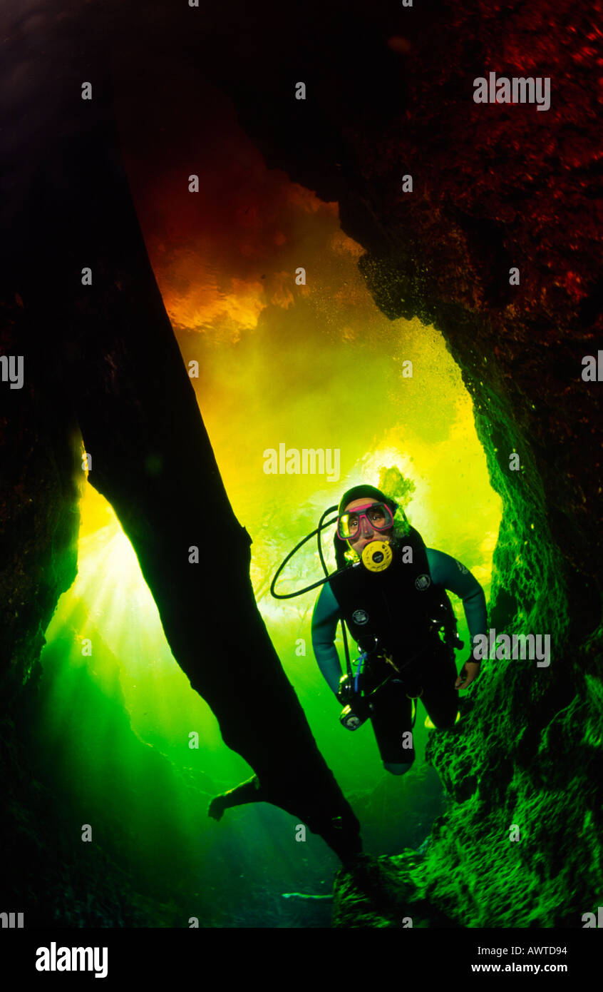 cave and cavern diving in Florida Stock Photo - Alamy