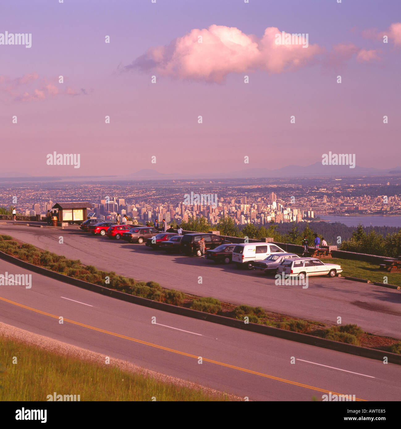 View of the City of Vancouver from the Viewpoint at Cypress Provincial ...