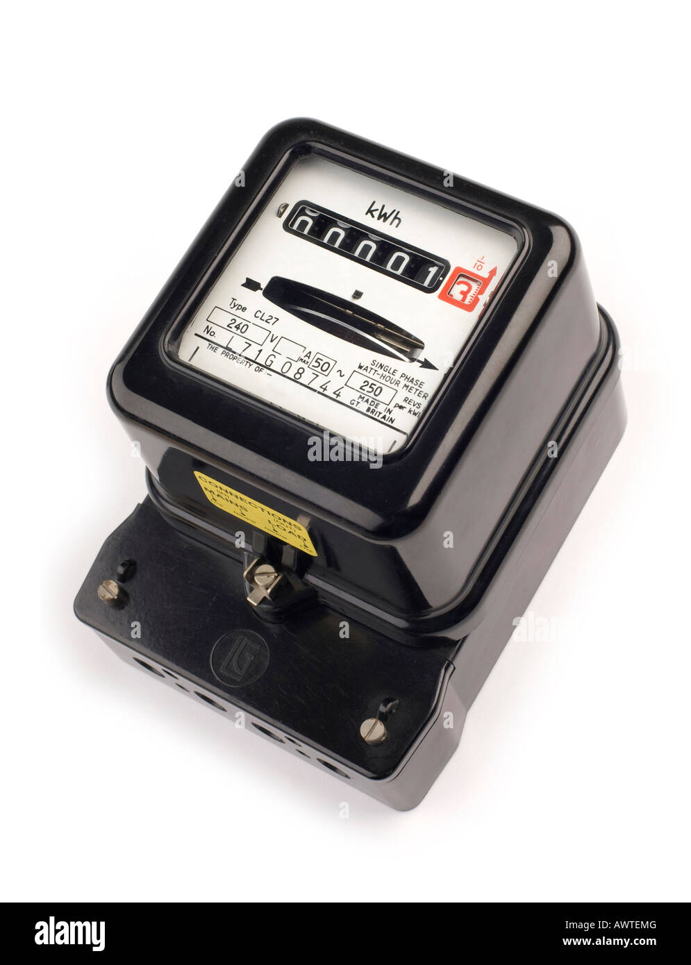 Meter reading and energy Cut Out Stock Images & Pictures - Alamy