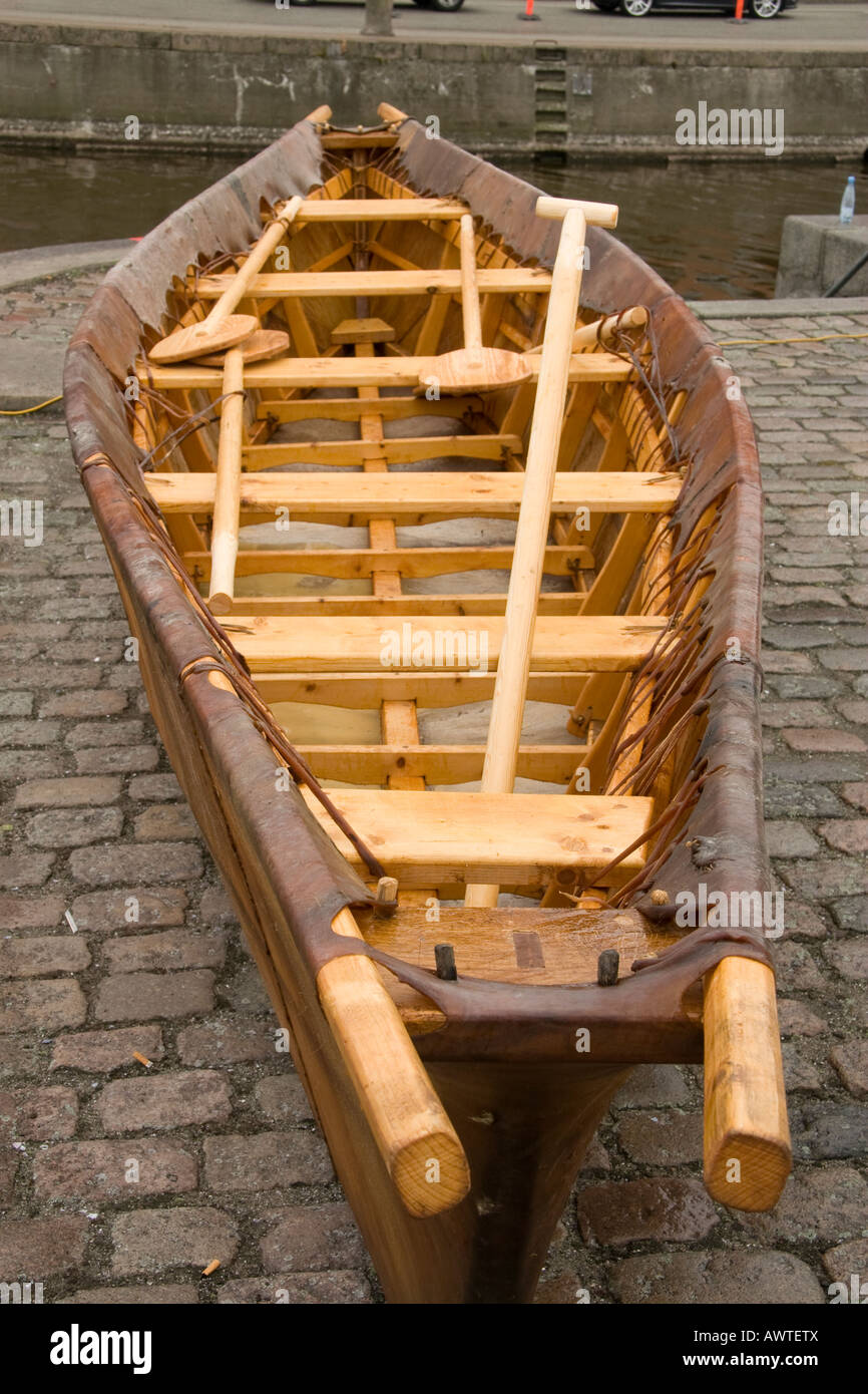 Greenland skin-on-frame boat Stock Photo - Alamy