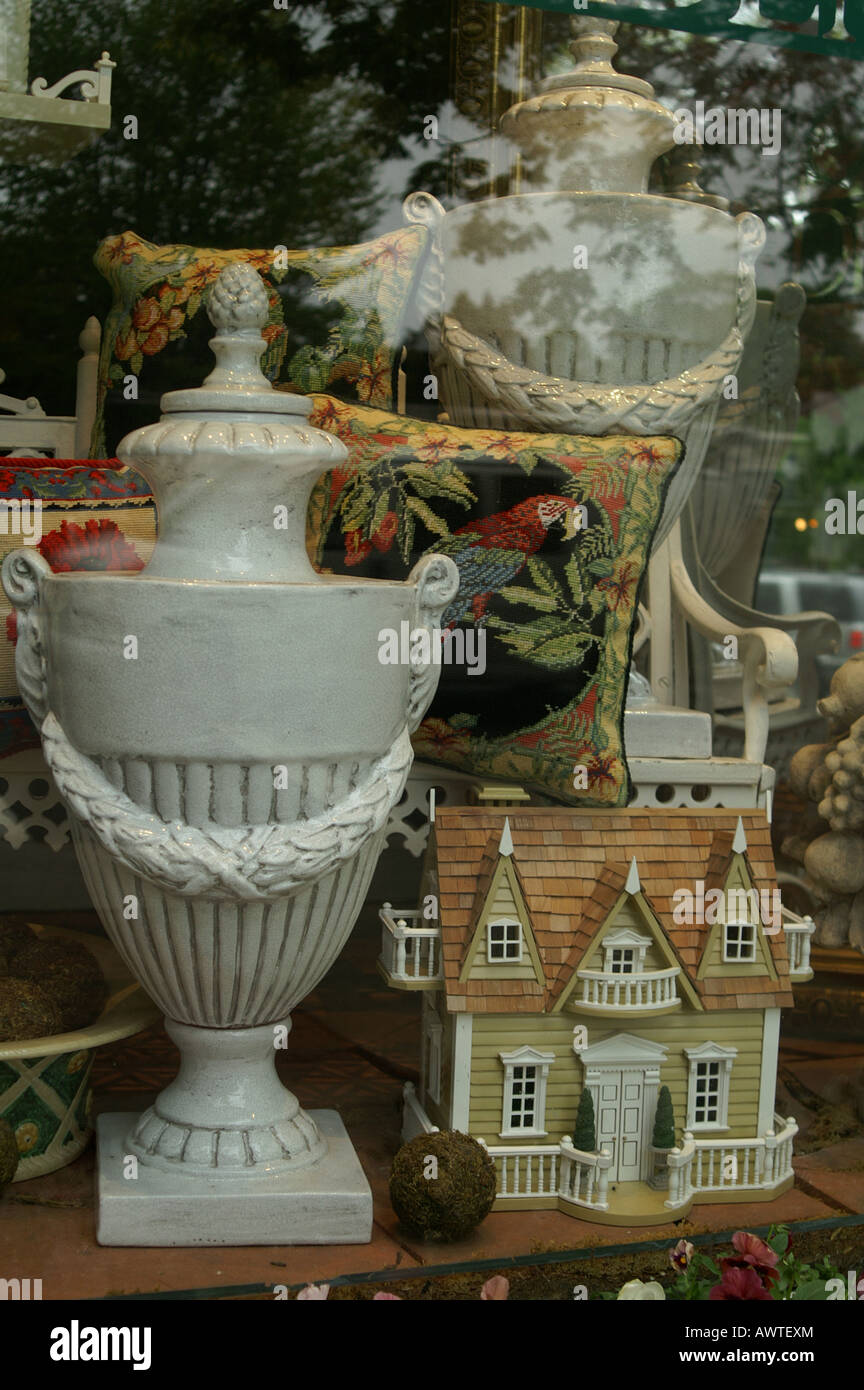 Antique Shop Window in East Hampton Stock Photo - Alamy