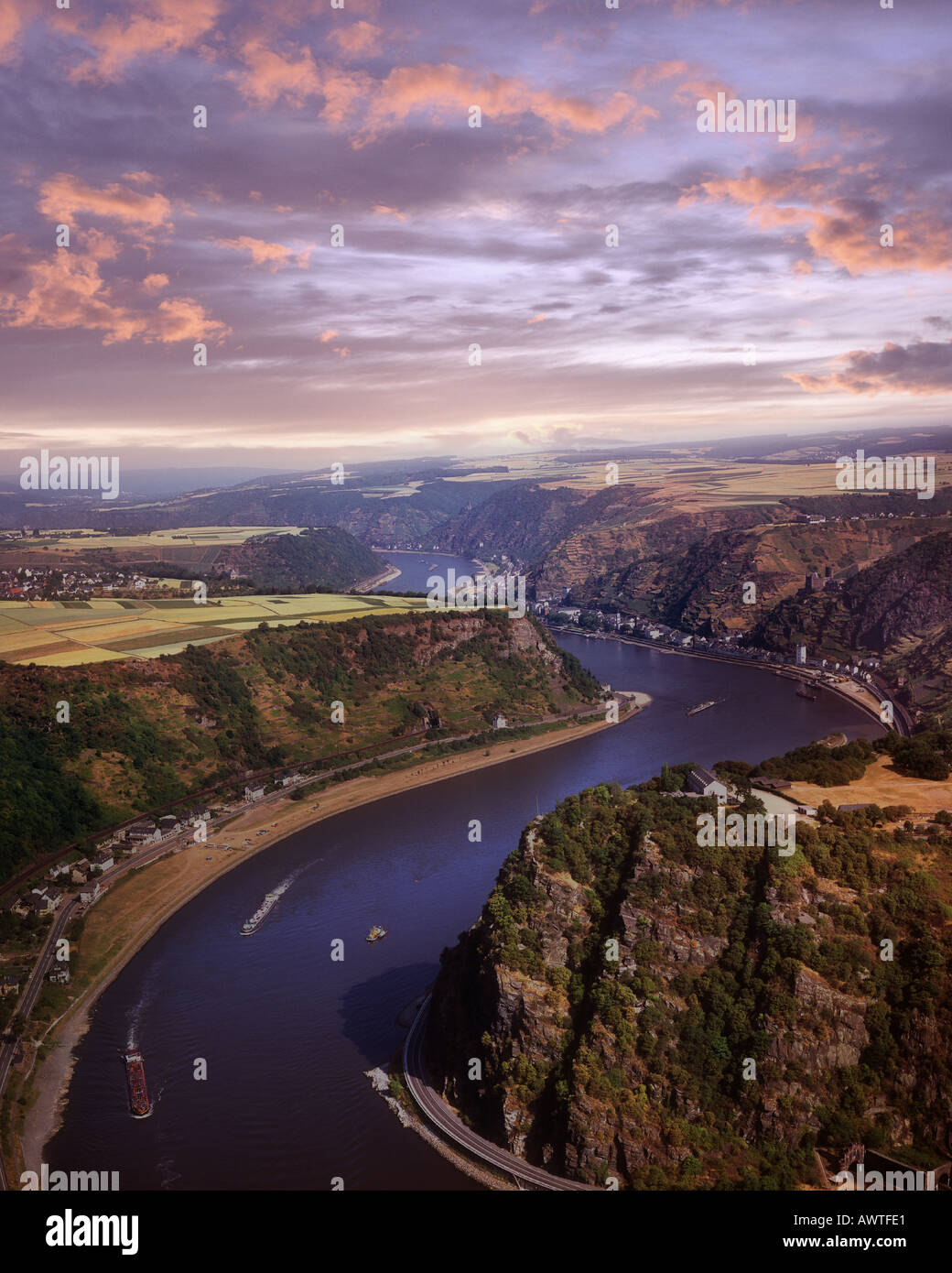 Cruise Ship On The River Rhine High Resolution Stock Photography and ...