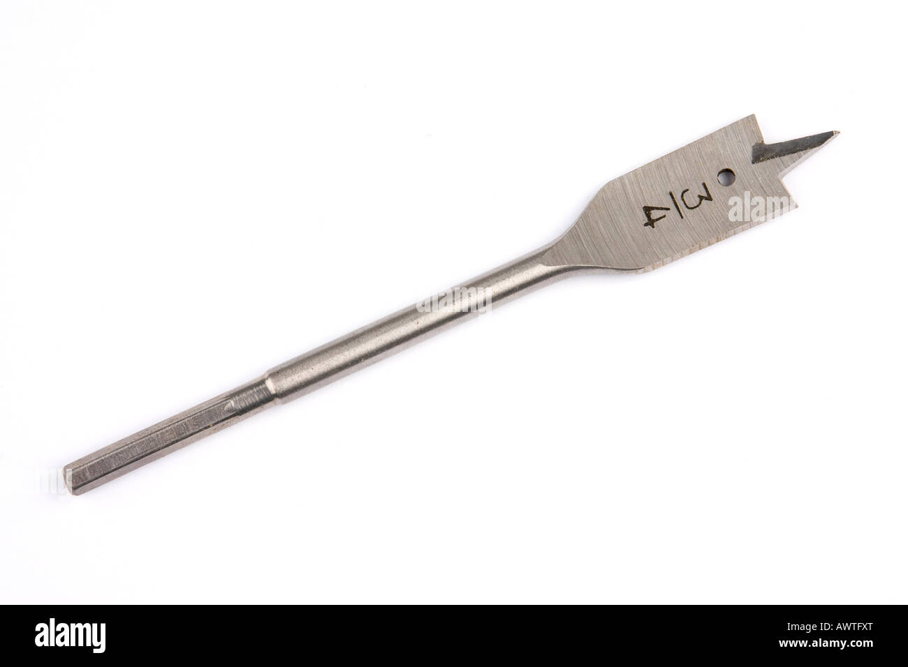 flat bit type drill for drilling wood Stock Photo - Alamy