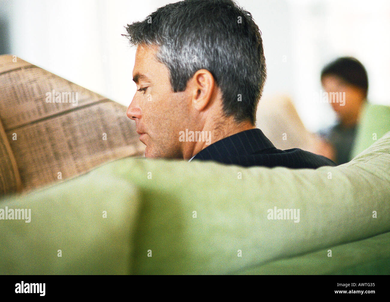 Woman comfort man rear view hi-res stock photography and images - Alamy